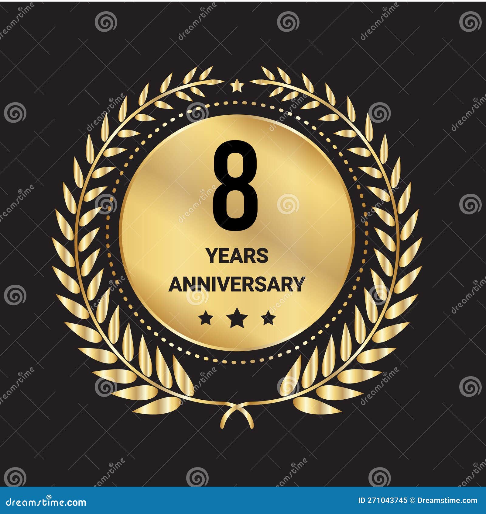 8th Years Anniversary Logo, Icon and Vector Design. 8 Years Anniversary ...