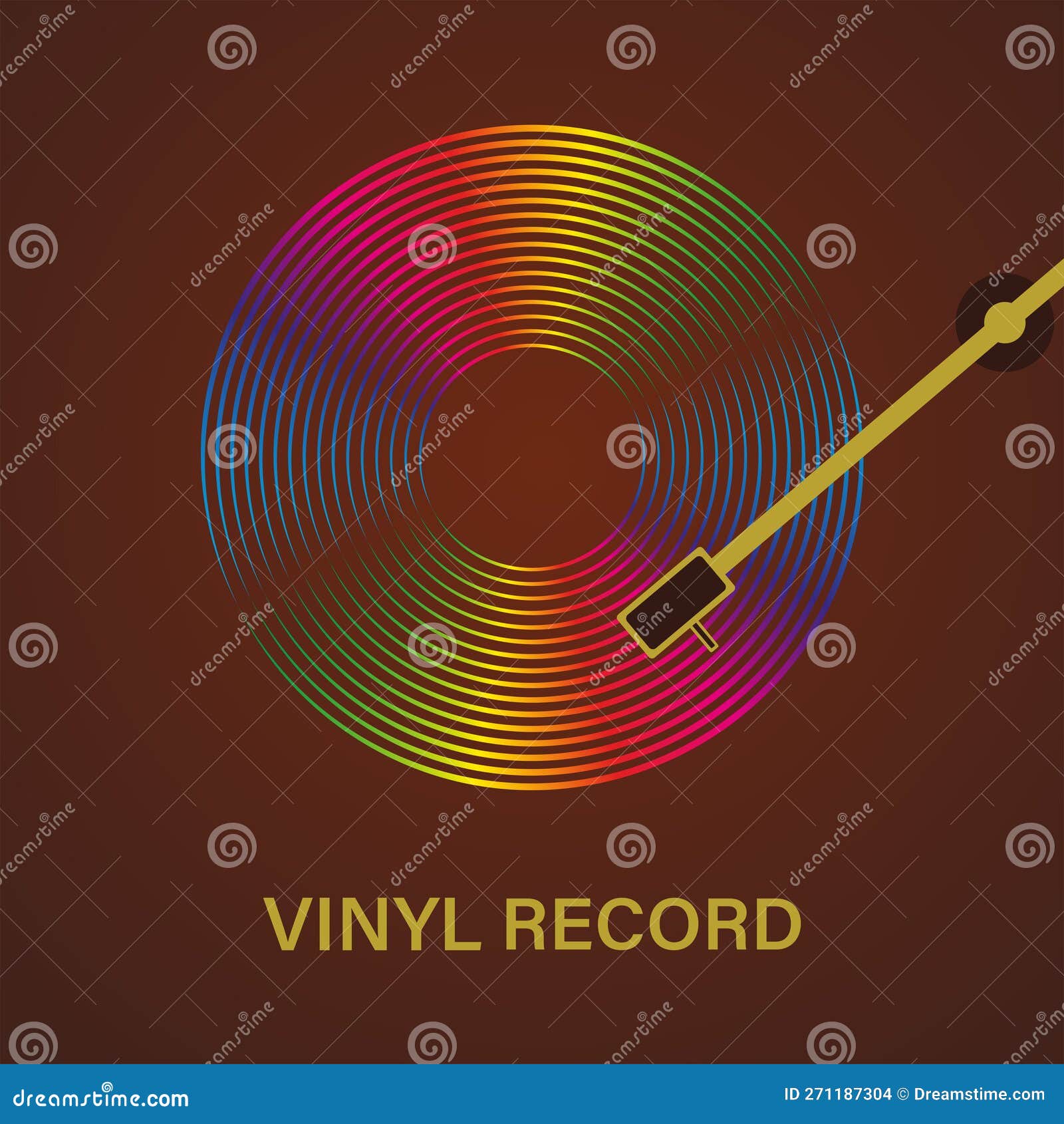 Vinyl Record Poster. Vector Illustration of Music. Retro Party Poster ...