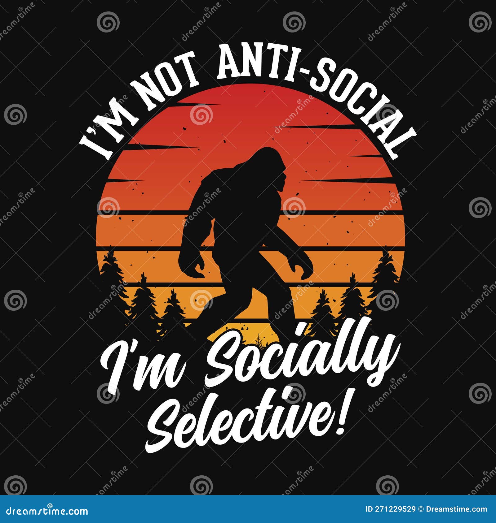 Anti Social Quote Hand-drawn Vector Design | CartoonDealer.com #267736129