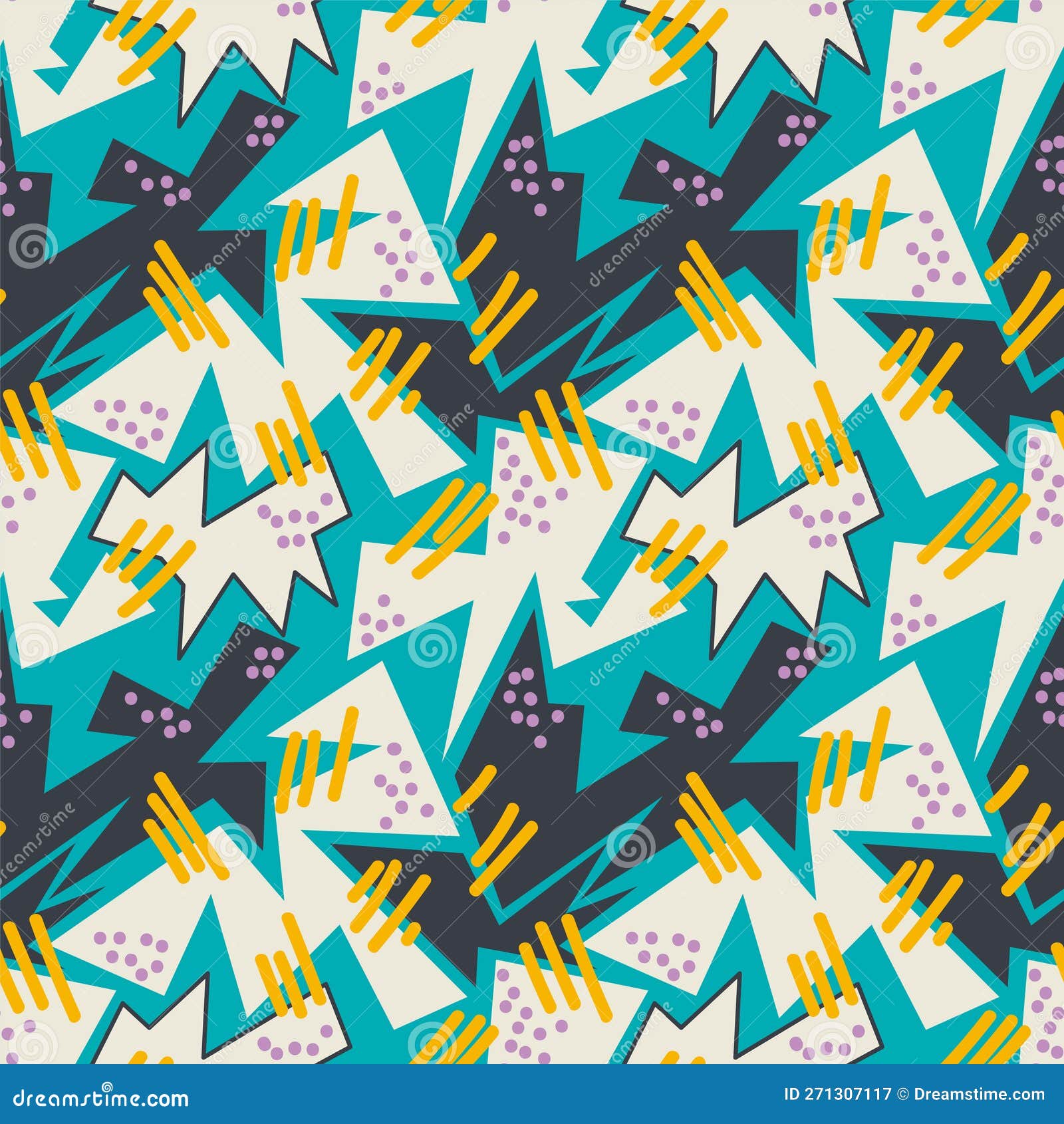 Abstract Urban Pattern with Curved Geometry Elements, Lines and Dots ...