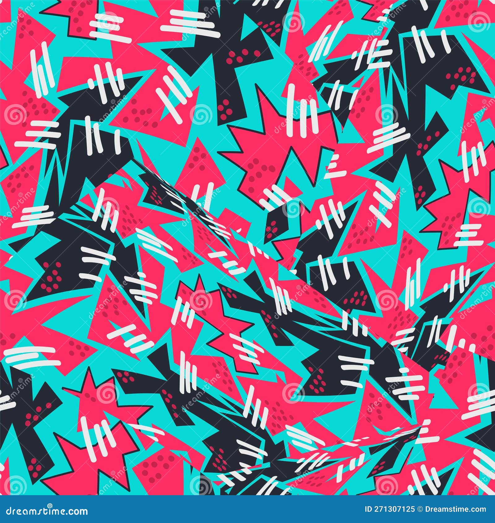 Abstract Urban Pattern with Curved Geometry Elements, Lines and Dots ...