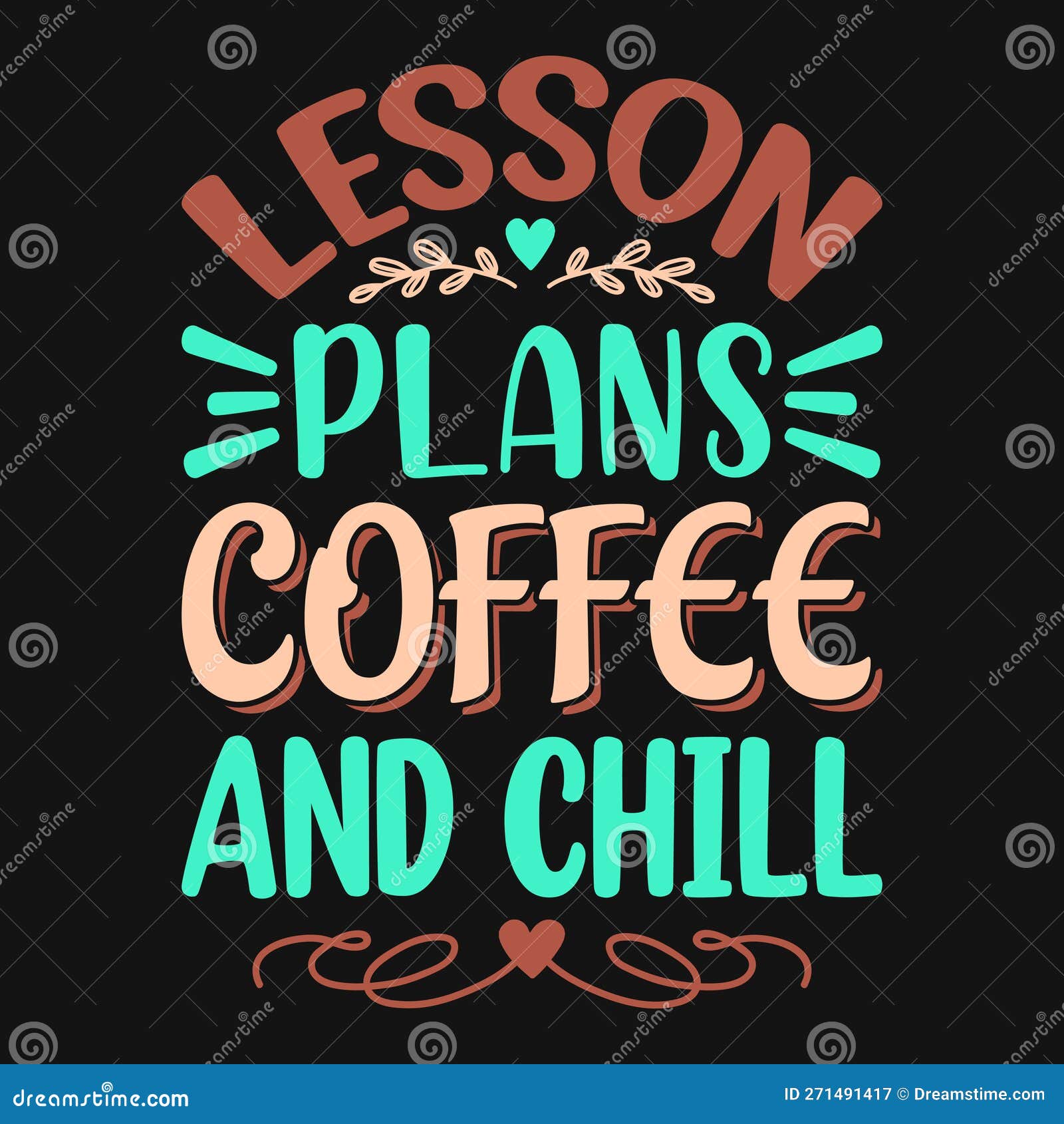 Lesson Plans Coffee and Chill Stock Vector - Illustration of espresso ...