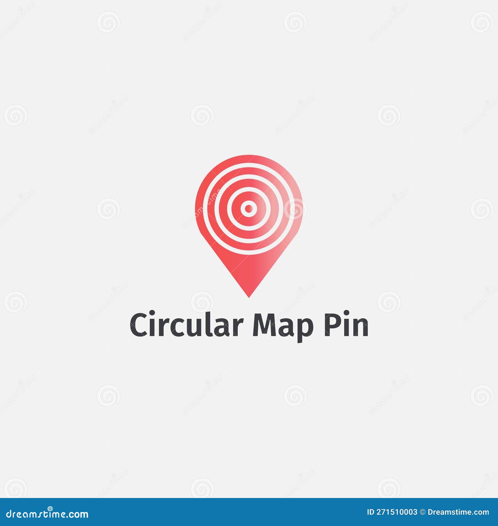 Pin Shaped Location App Logo Stock Vector - Illustration of place ...