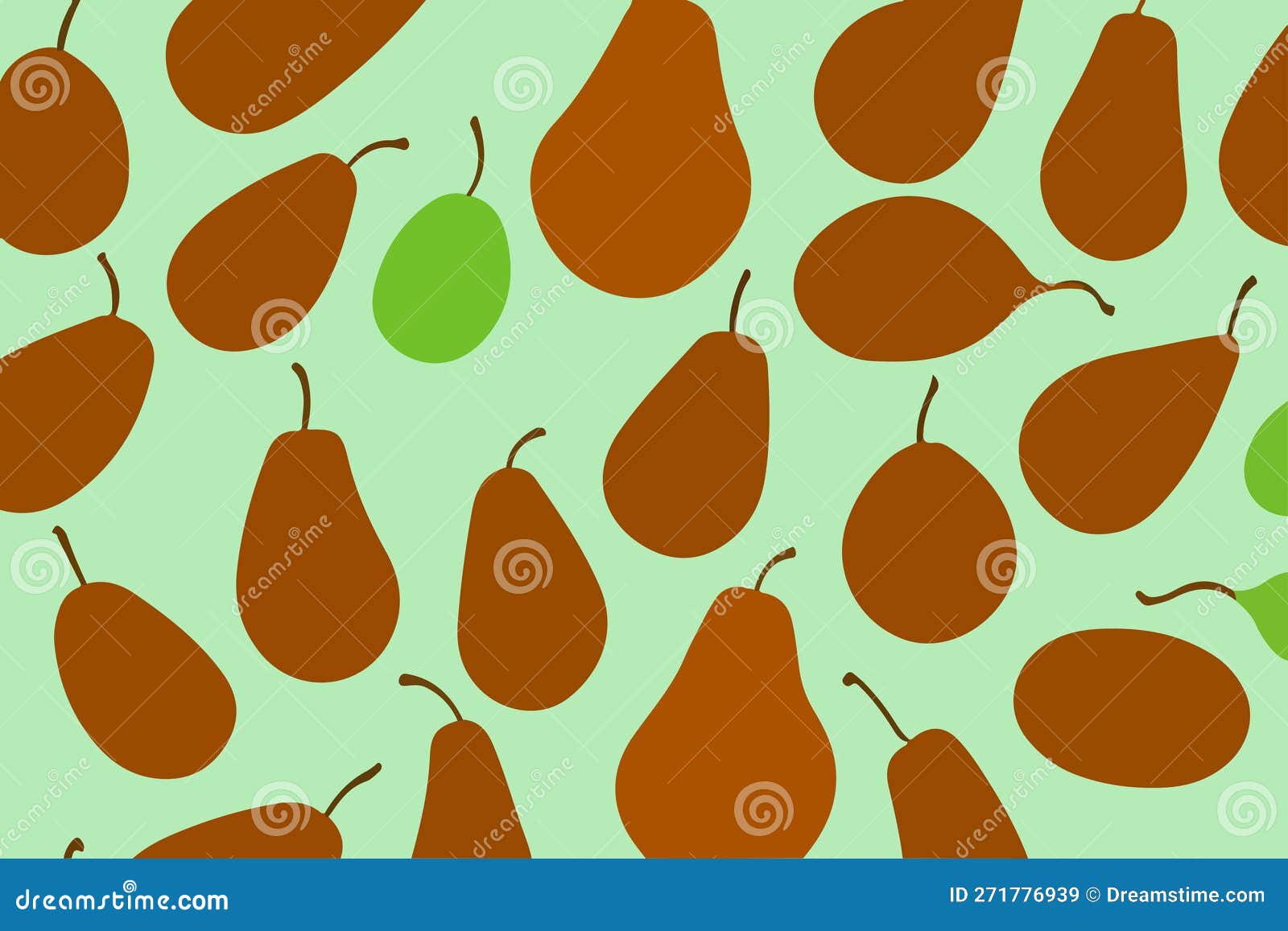 Seamless Pear Pattern - Beautiful Fruit Design for Kitchen and Food ...