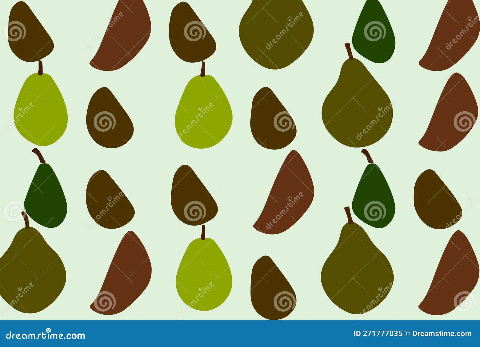 Seamless Pear Pattern - Beautiful Fruit Design for Kitchen and Food ...