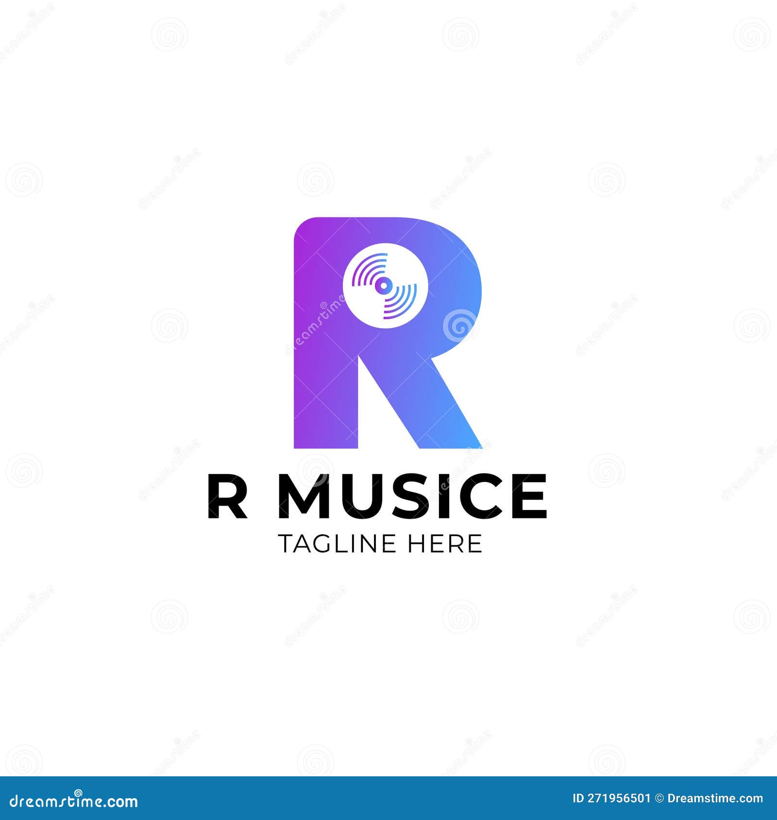 R Musice Logo Design Vector Stock Vector - Illustration of logo, text ...
