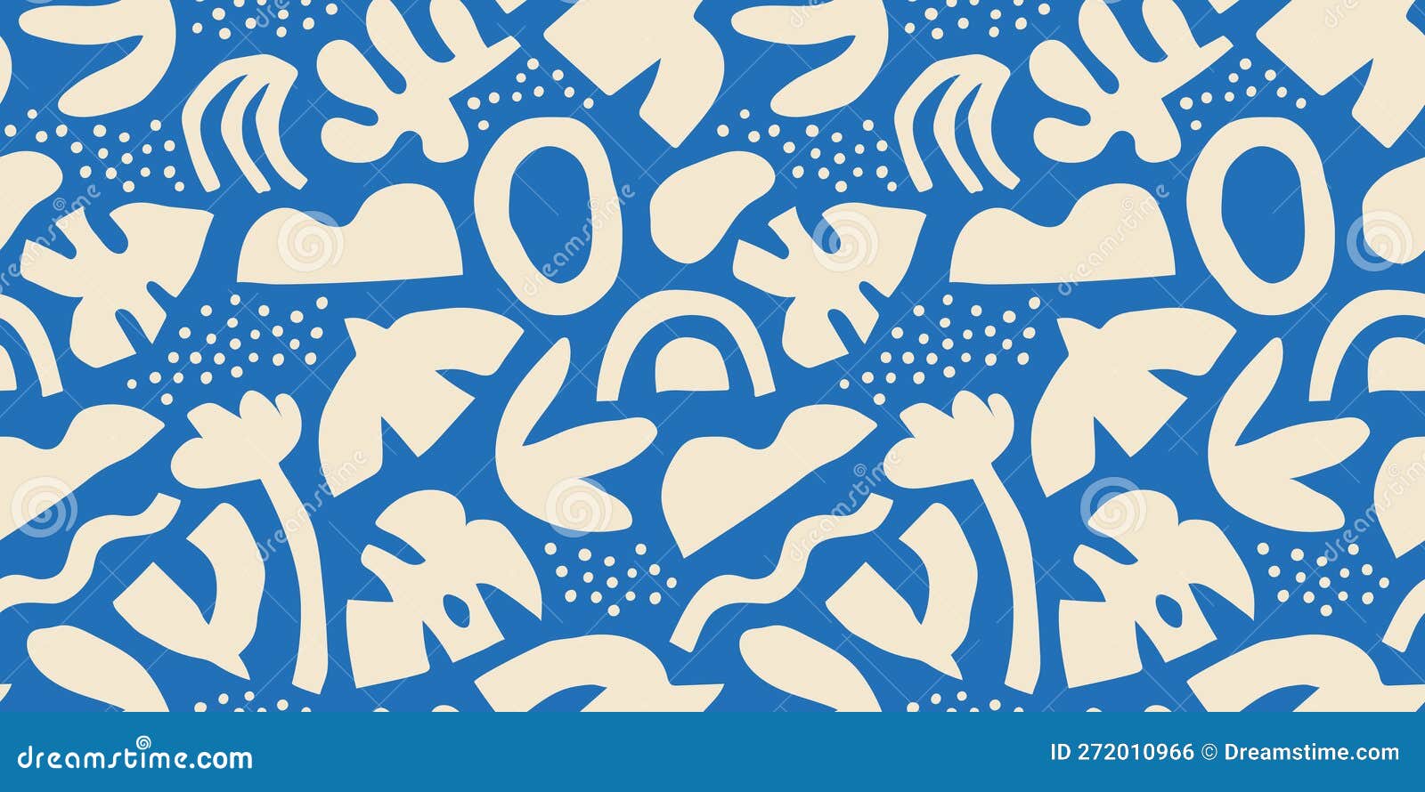 Abstract Organic Shape Seamless Pattern Stock Vector - Illustration of ...