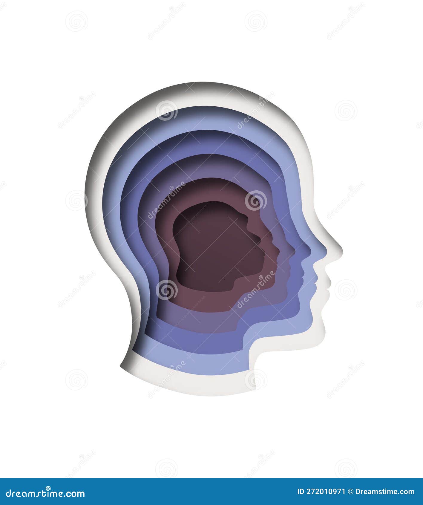 Papercut Human Man Evolution Illustration Concept Stock Vector ...