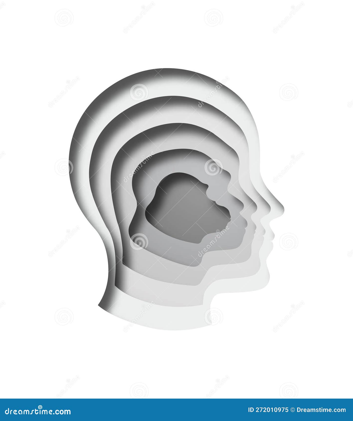 Papercut Human Man Evolution Illustration Concept Stock Vector ...