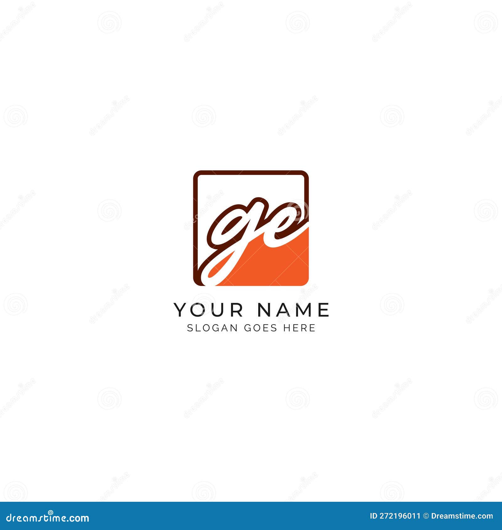 G, E, GE Initial Letter Handwritten and Signature Vector Image Template ...