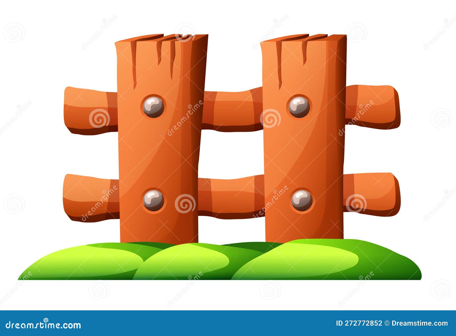 Brown Picket Fence Clip Art