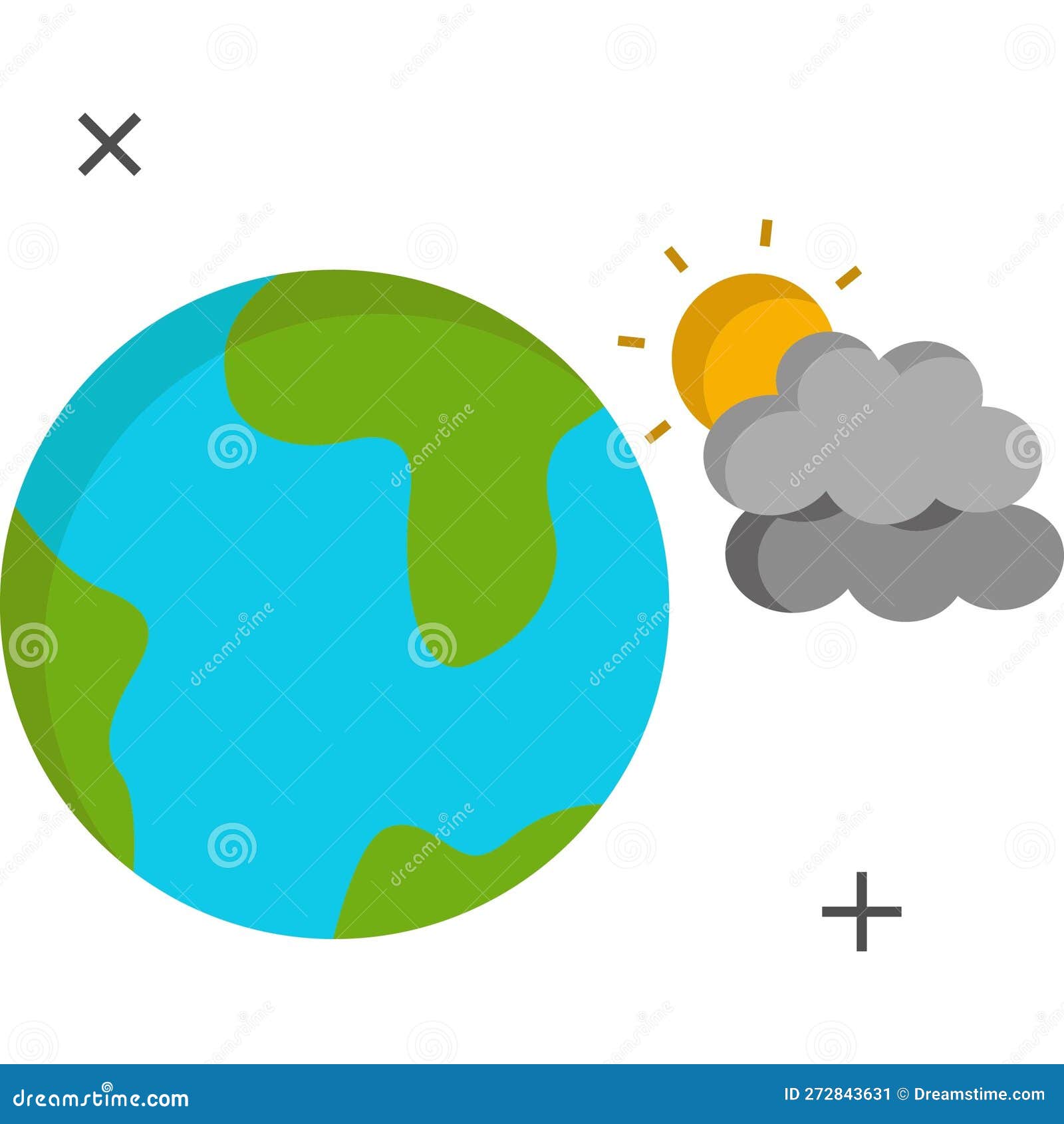 EARTH Which Can Easily Edit or Modify Stock Illustration - Illustration ...