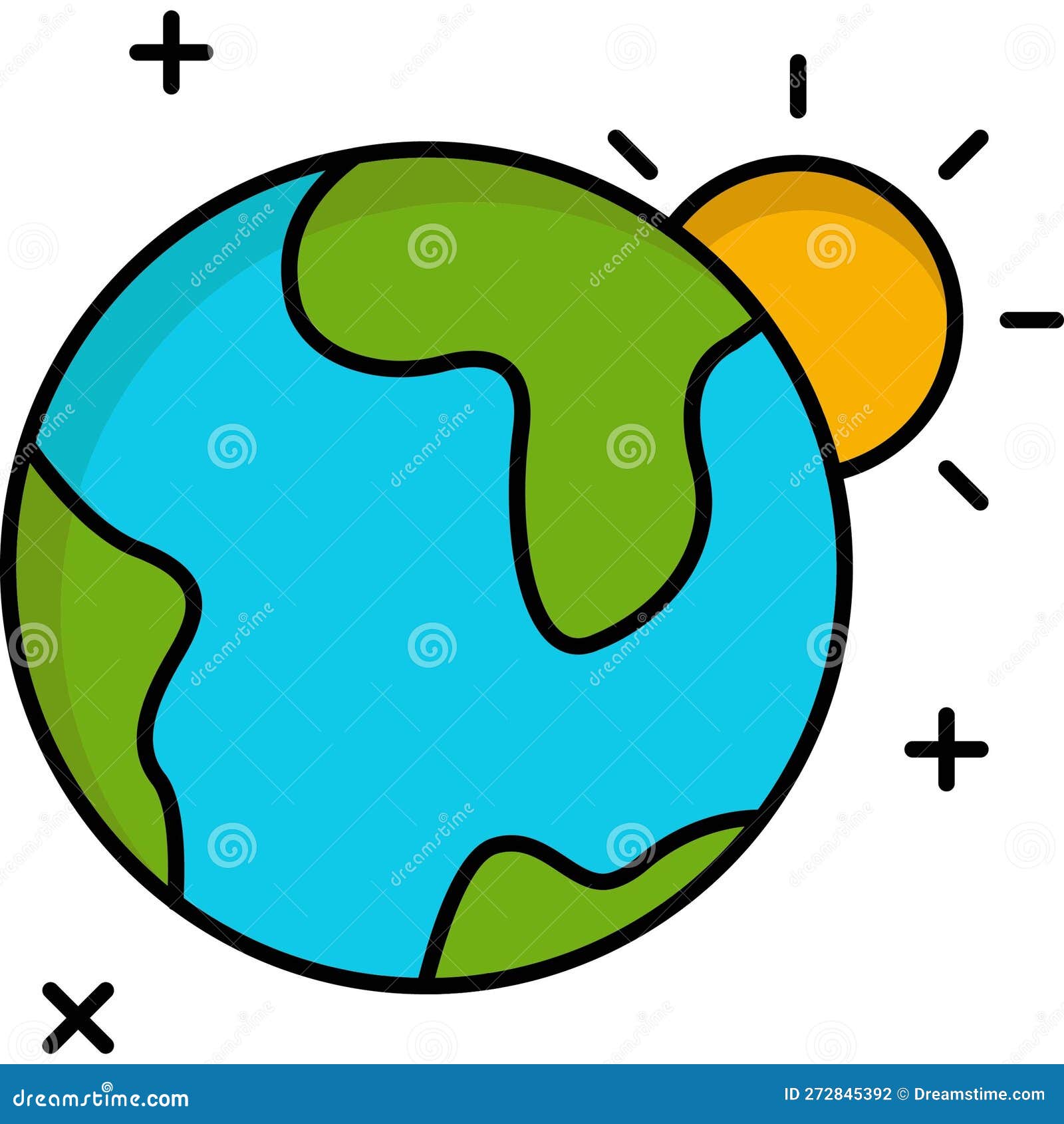 Earth Which Can Easily Edit or Modify Stock Illustration - Illustration ...