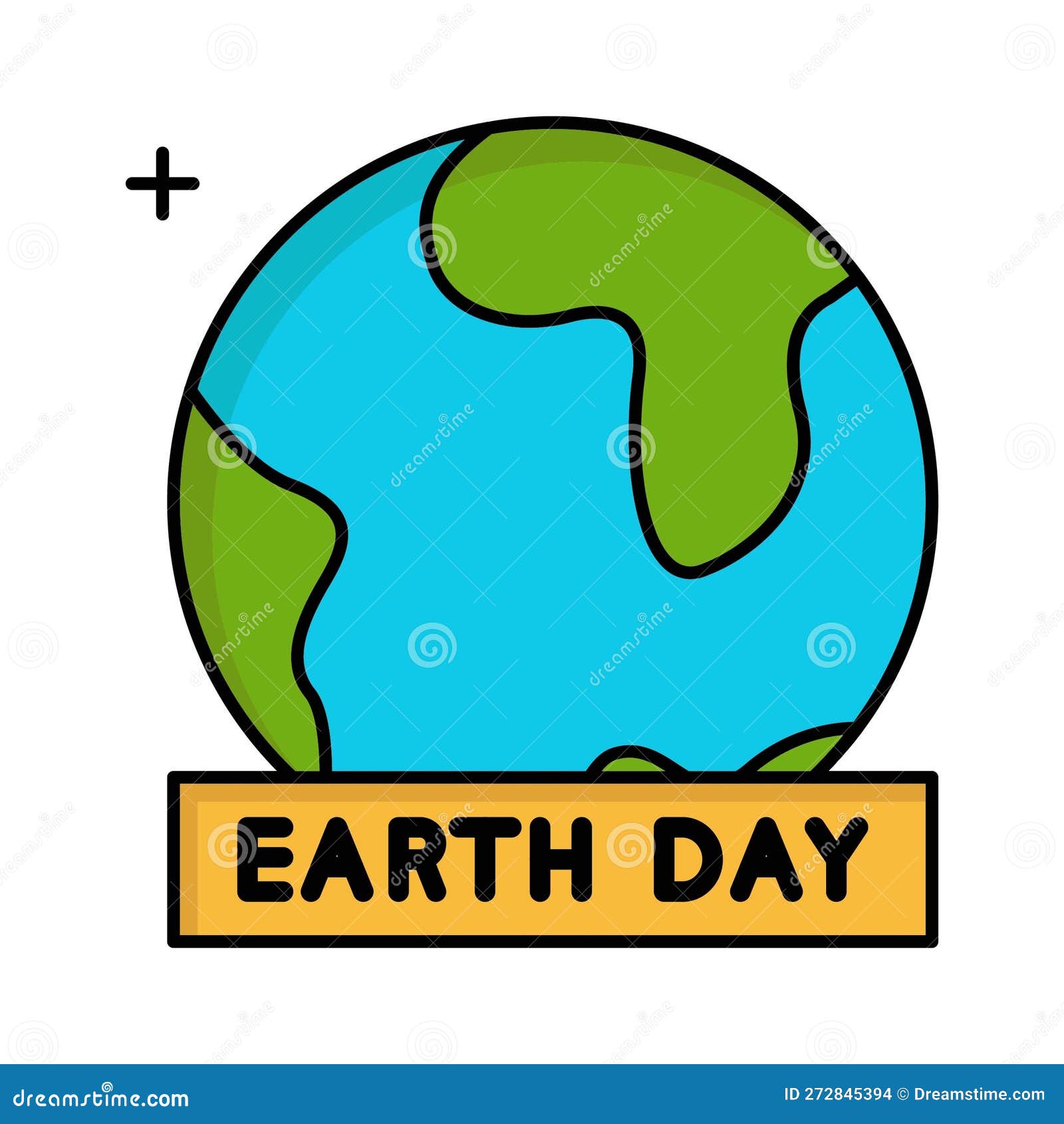 Earth Day Which Can Easily Edit or Modify Stock Illustration ...