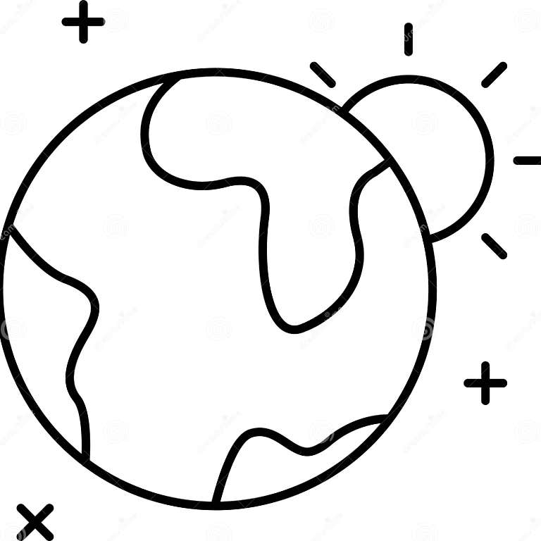 Earth Which Can Easily Edit or Modify Stock Vector - Illustration of ...