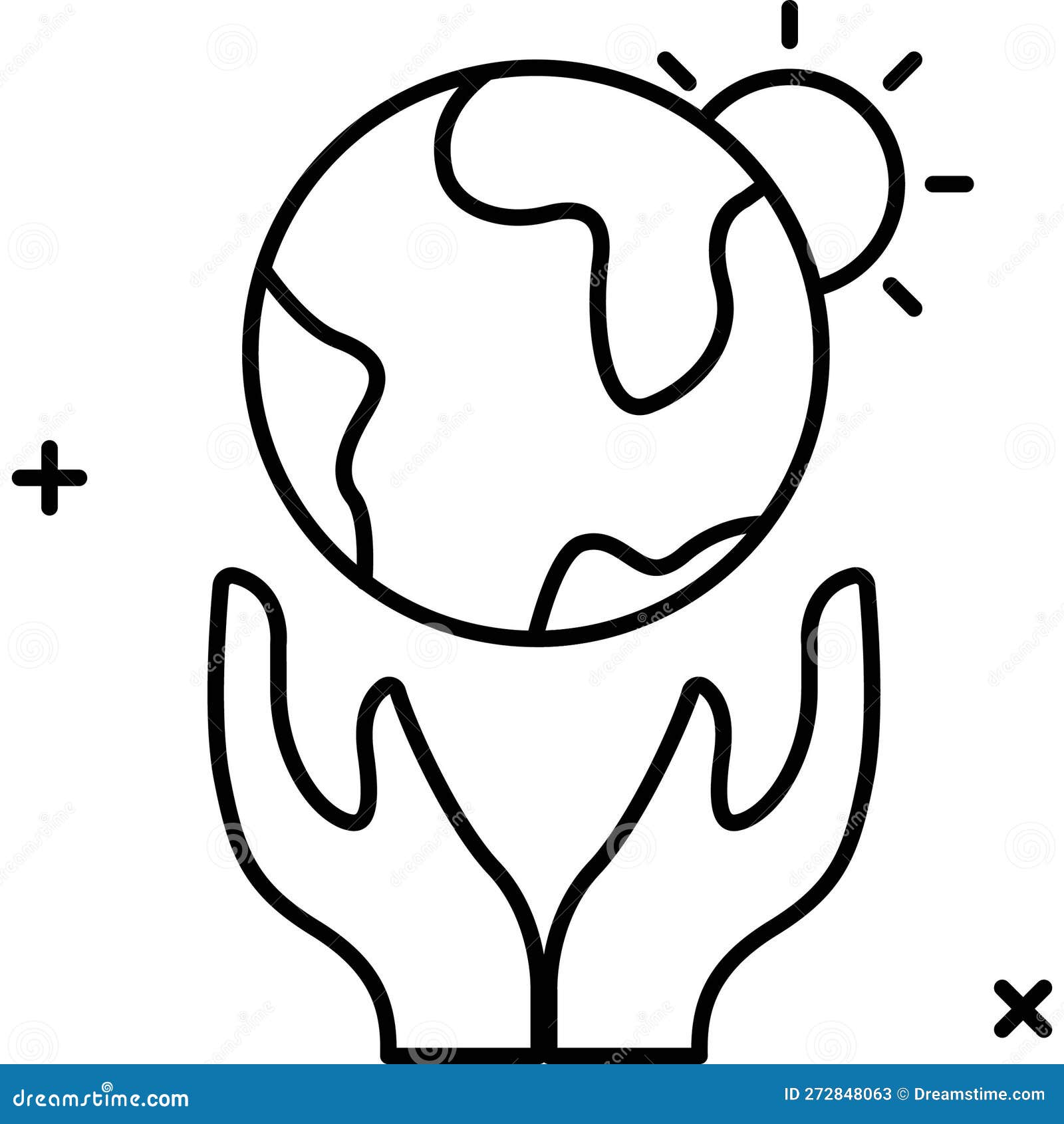 Save Earth Which Can Easily Edit or Modify Stock Illustration ...