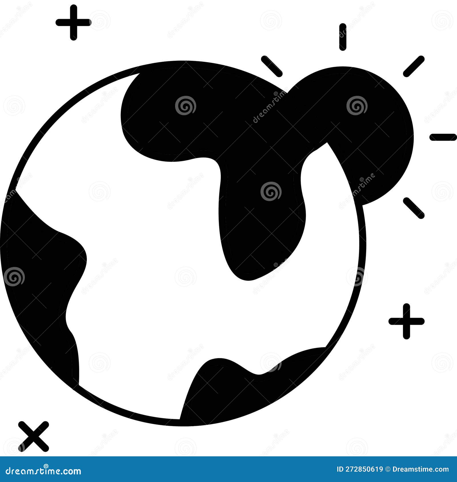 Earth Which Can Easily Edit or Modify Stock Vector - Illustration of ...