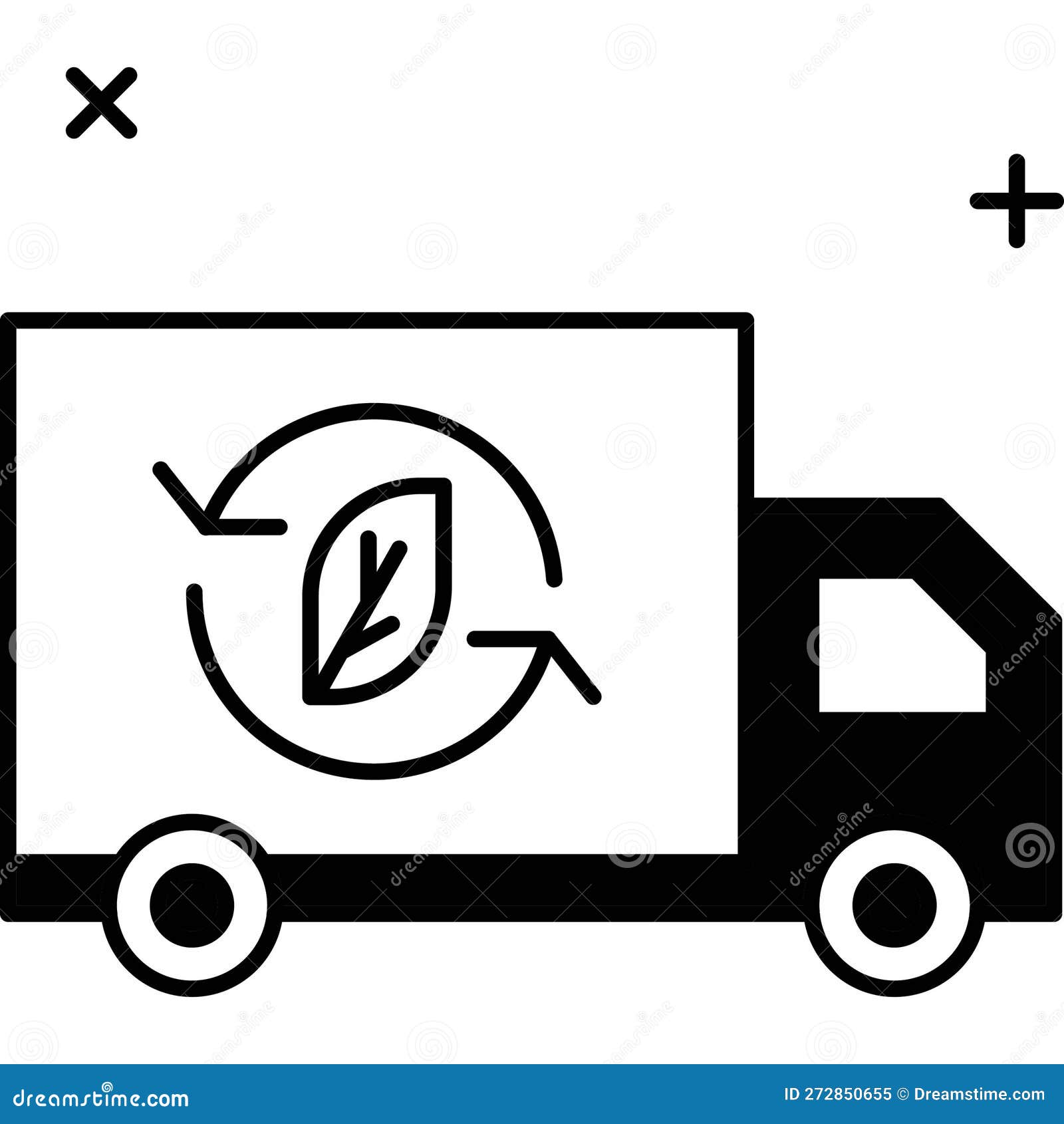 Garbage Truck Which Can Easily Edit or Modify Stock Vector ...