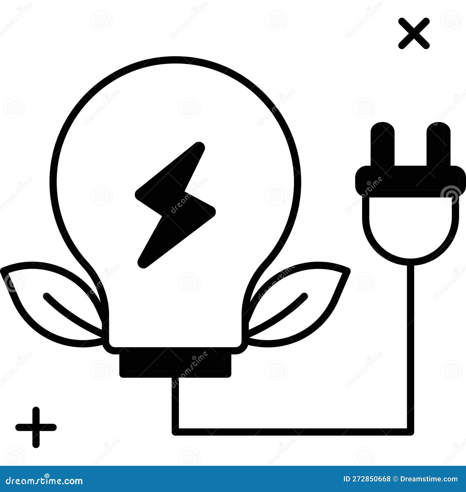 Green Energy Which Can Easily Edit or Modify Stock Illustration ...
