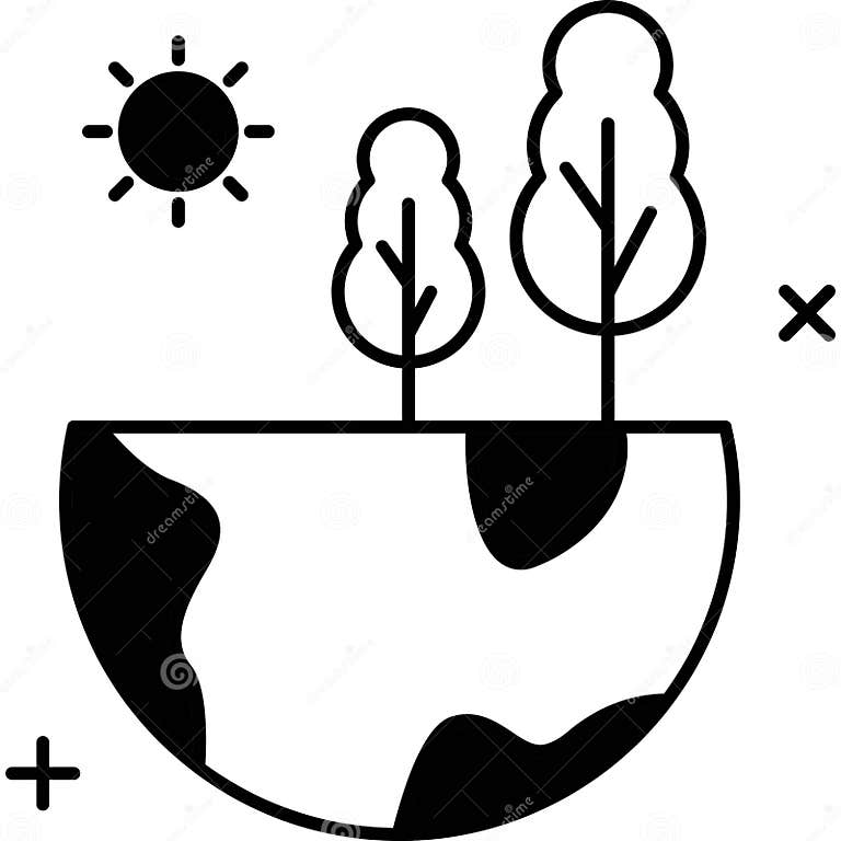 EARTH Which Can Easily Edit or Modify Stock Illustration - Illustration ...