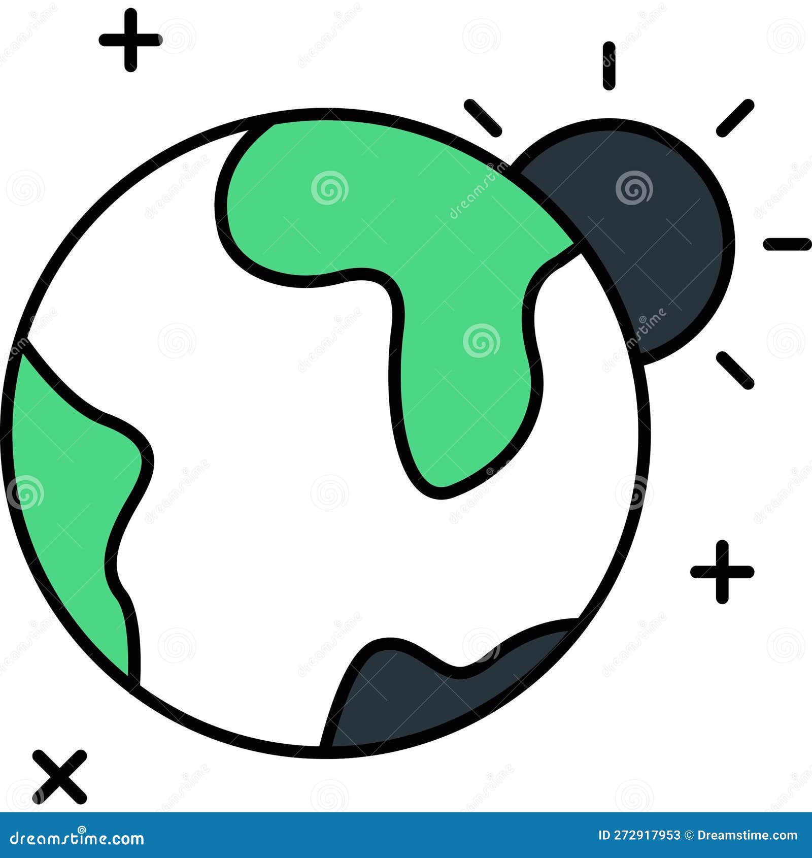 Earth Which Can Easily Edit or Modify Stock Illustration - Illustration ...