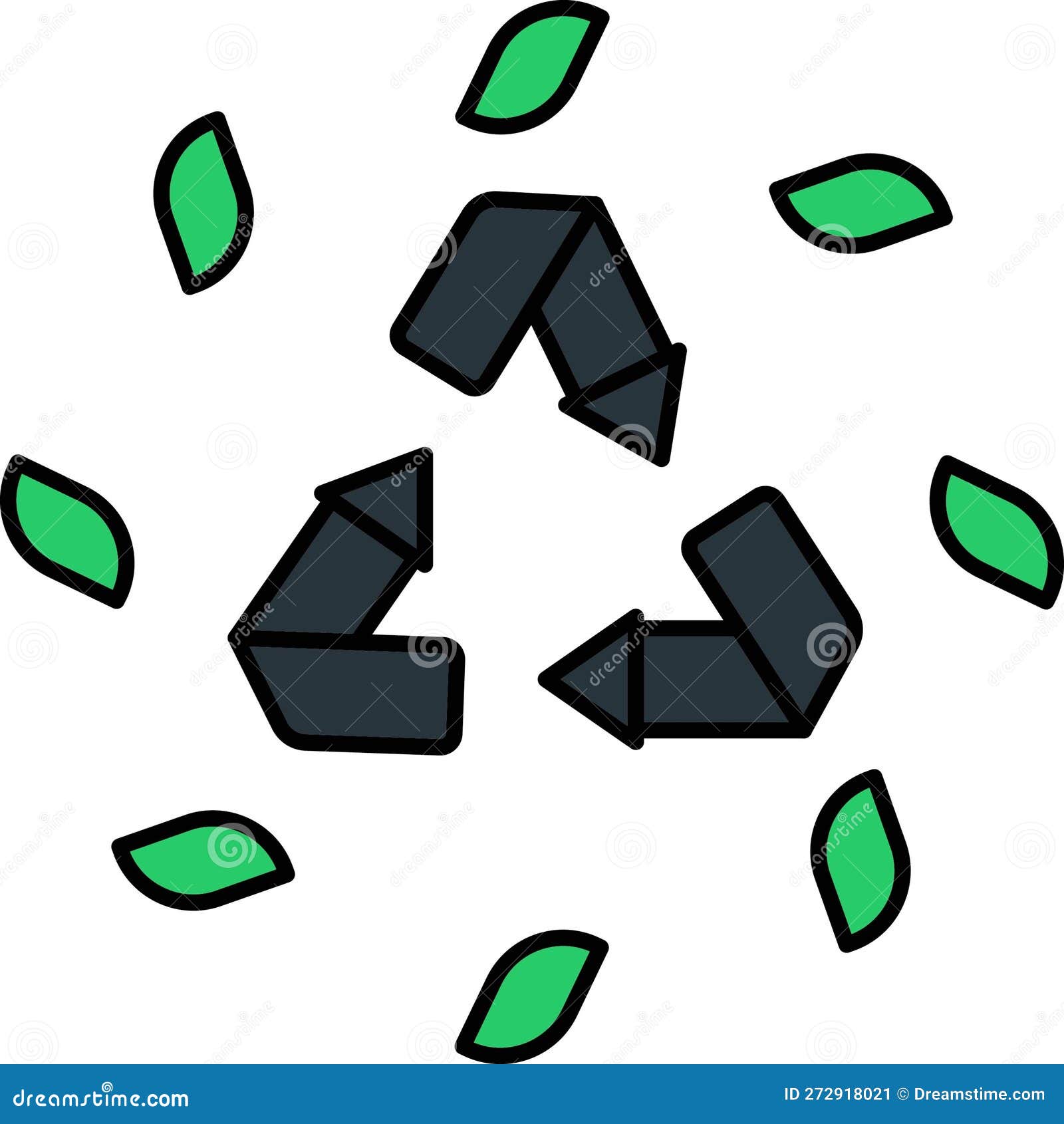 Recycle Environment Which Can Easily Edit or Modify Stock Illustration ...