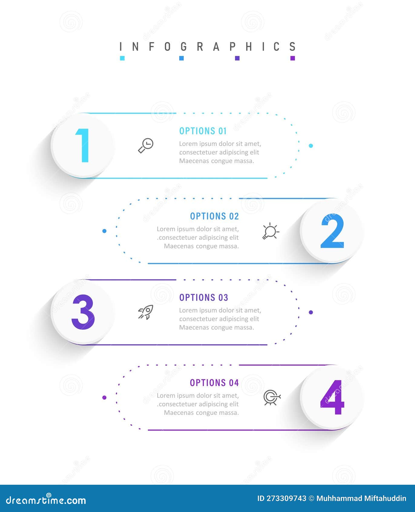 Vector Infographic Label Design Template with Icons and 4 Options or ...