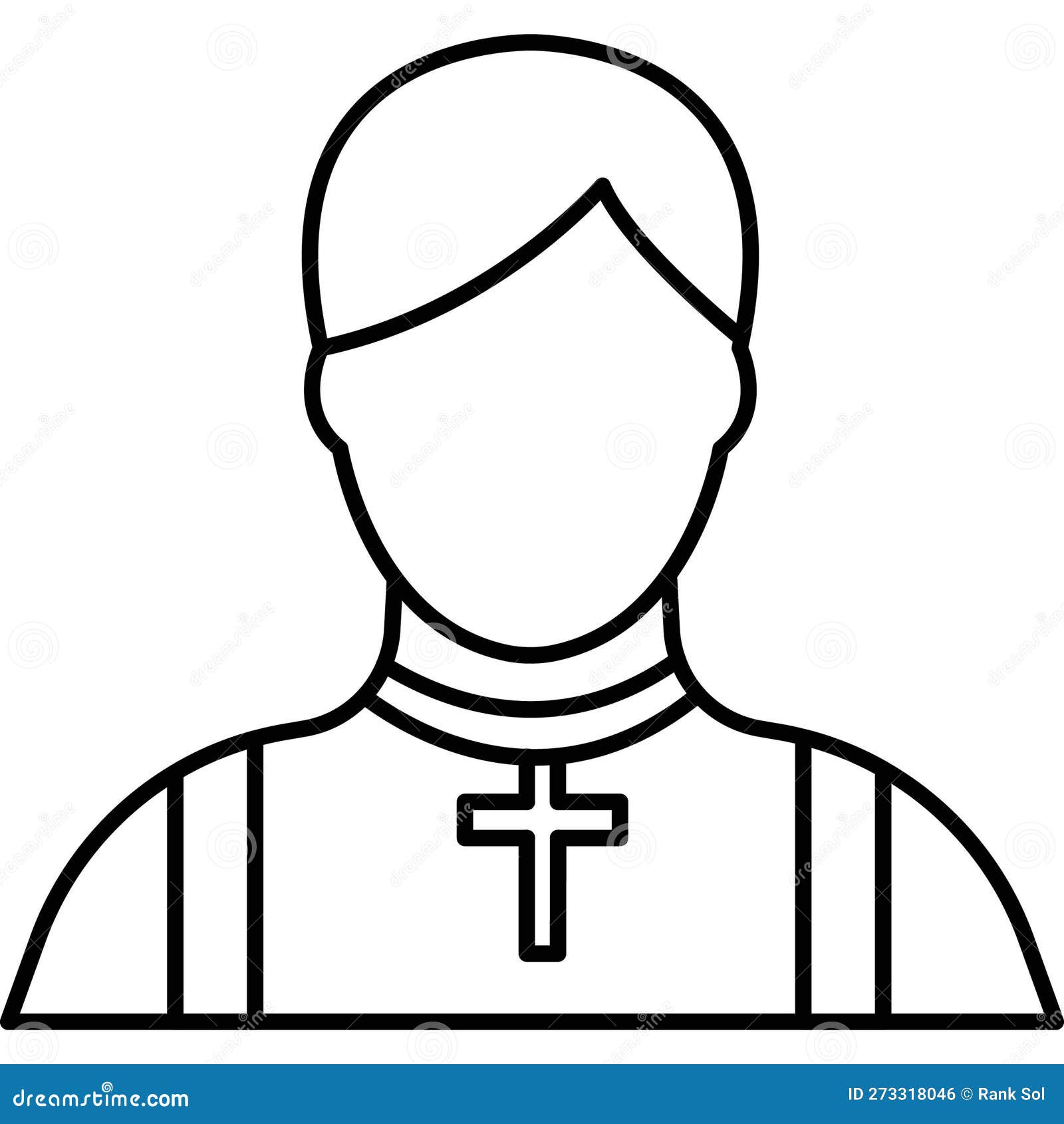 Pastor Which Can Easily Edit or Modify Stock Illustration ...