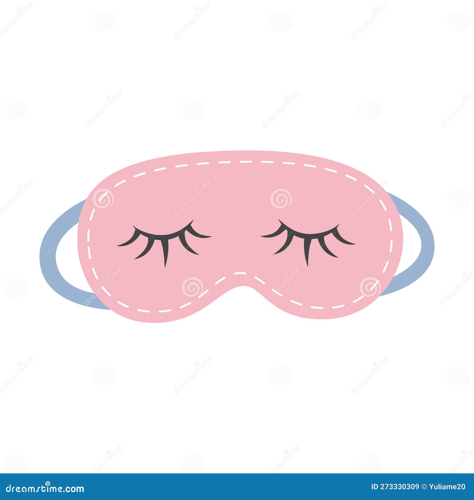 Cute Eye Mask with Lashes. Sleep or Home Accessories Theme Stock Vector ...