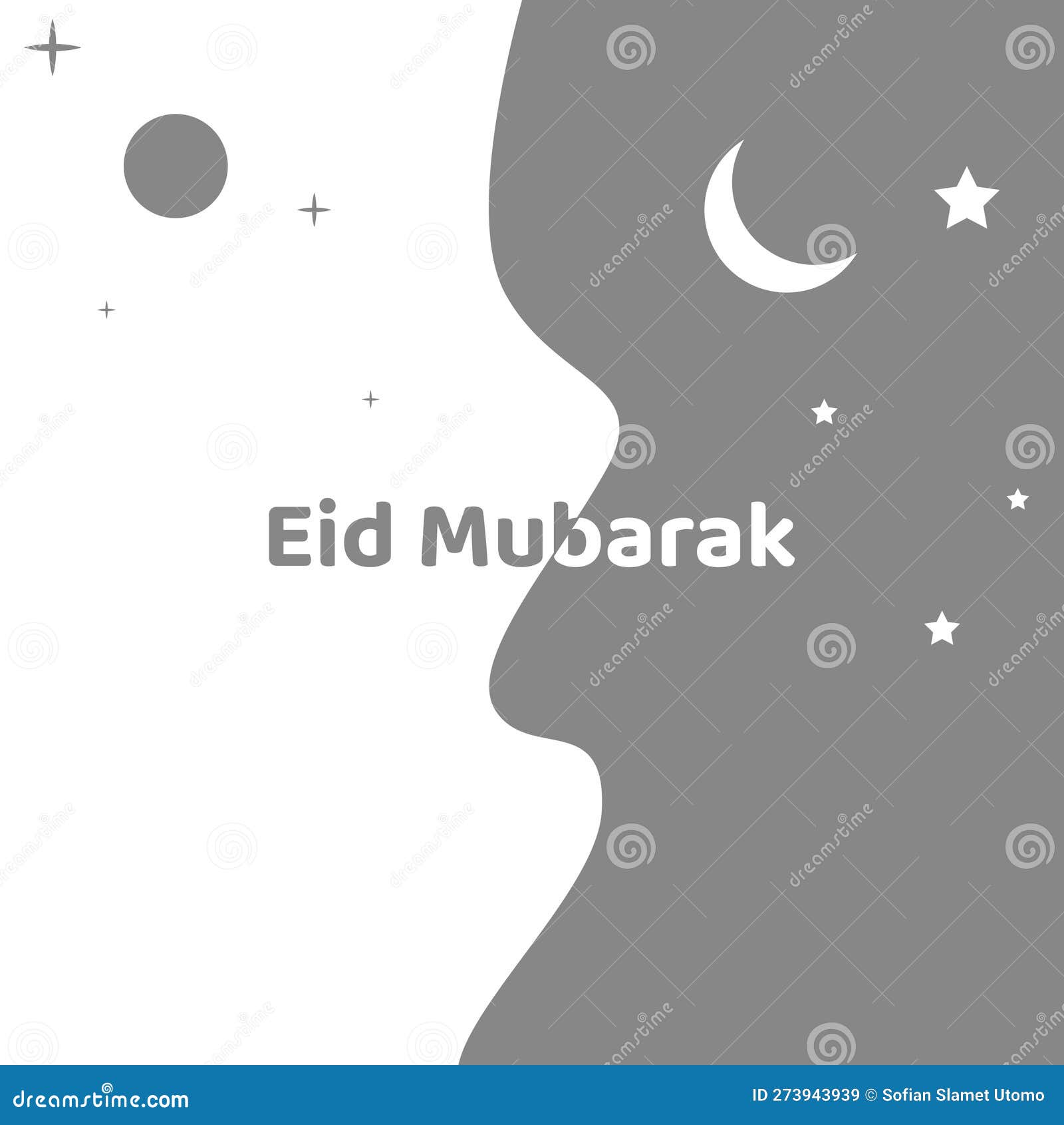Eid Al-Fitr Poster Design With Minimalist Background Vector ...