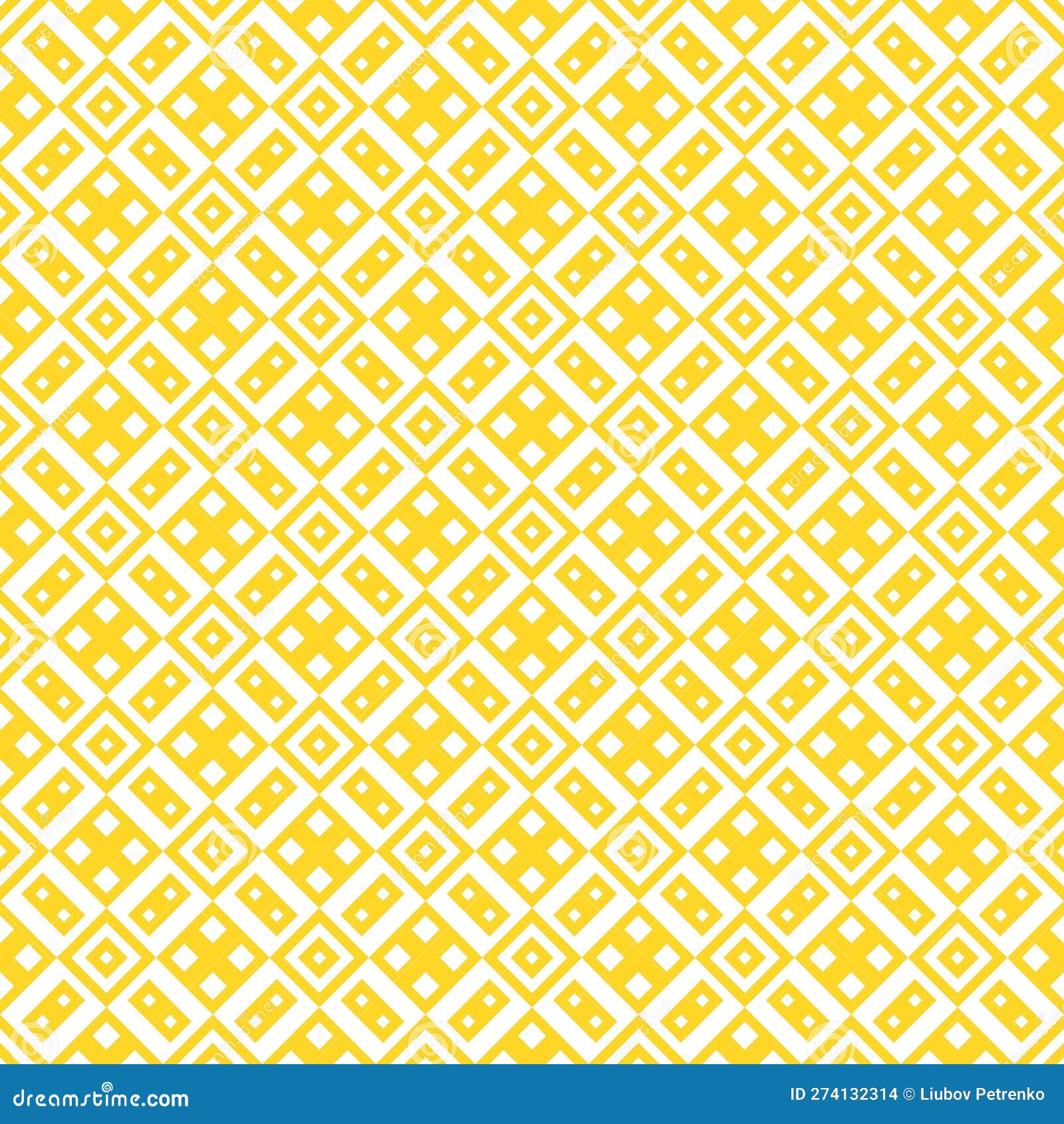 Seamless Yellow Abstract Geometric Pattern Stock Vector - Illustration ...