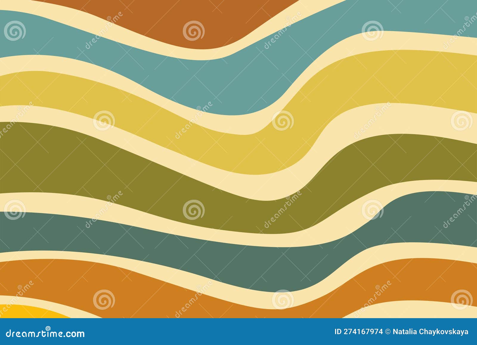 Abstract Colorful and Textured Wavy Shape Design. Stock Vector ...