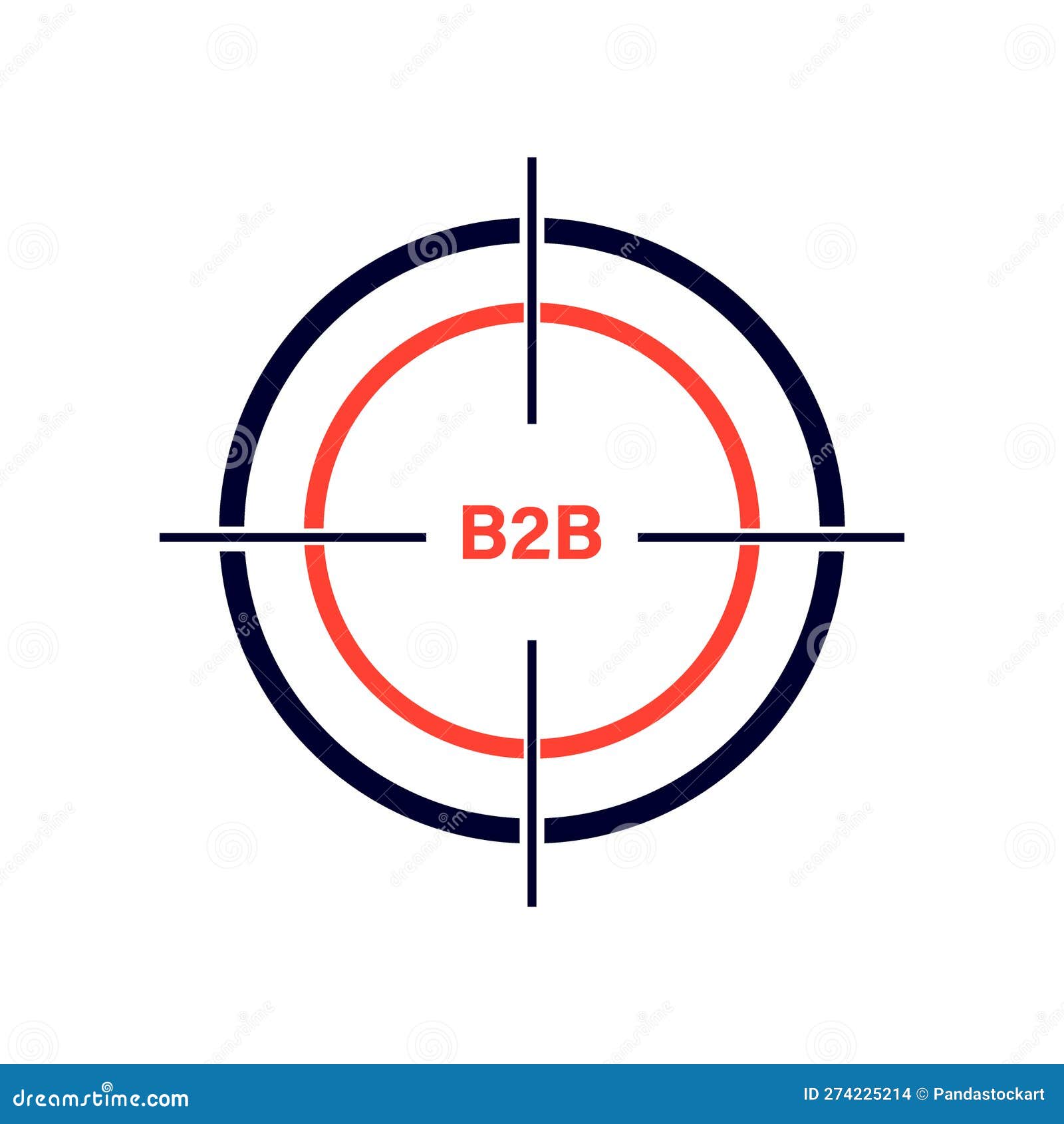 Target Audience B2B Icon. Business To Business. Vector Illustration ...