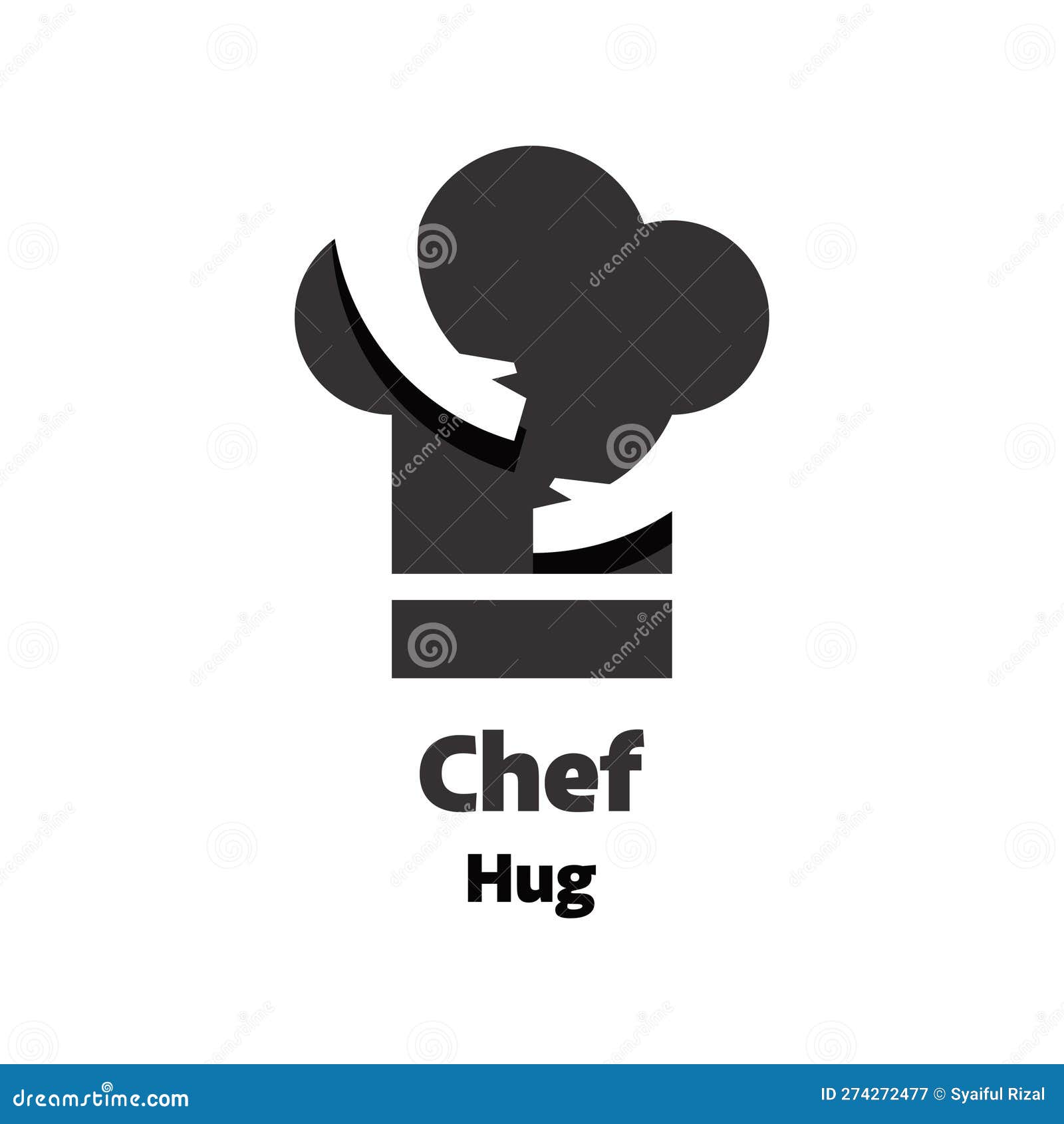 Chef Hug Logo stock illustration. Illustration of business - 274272477