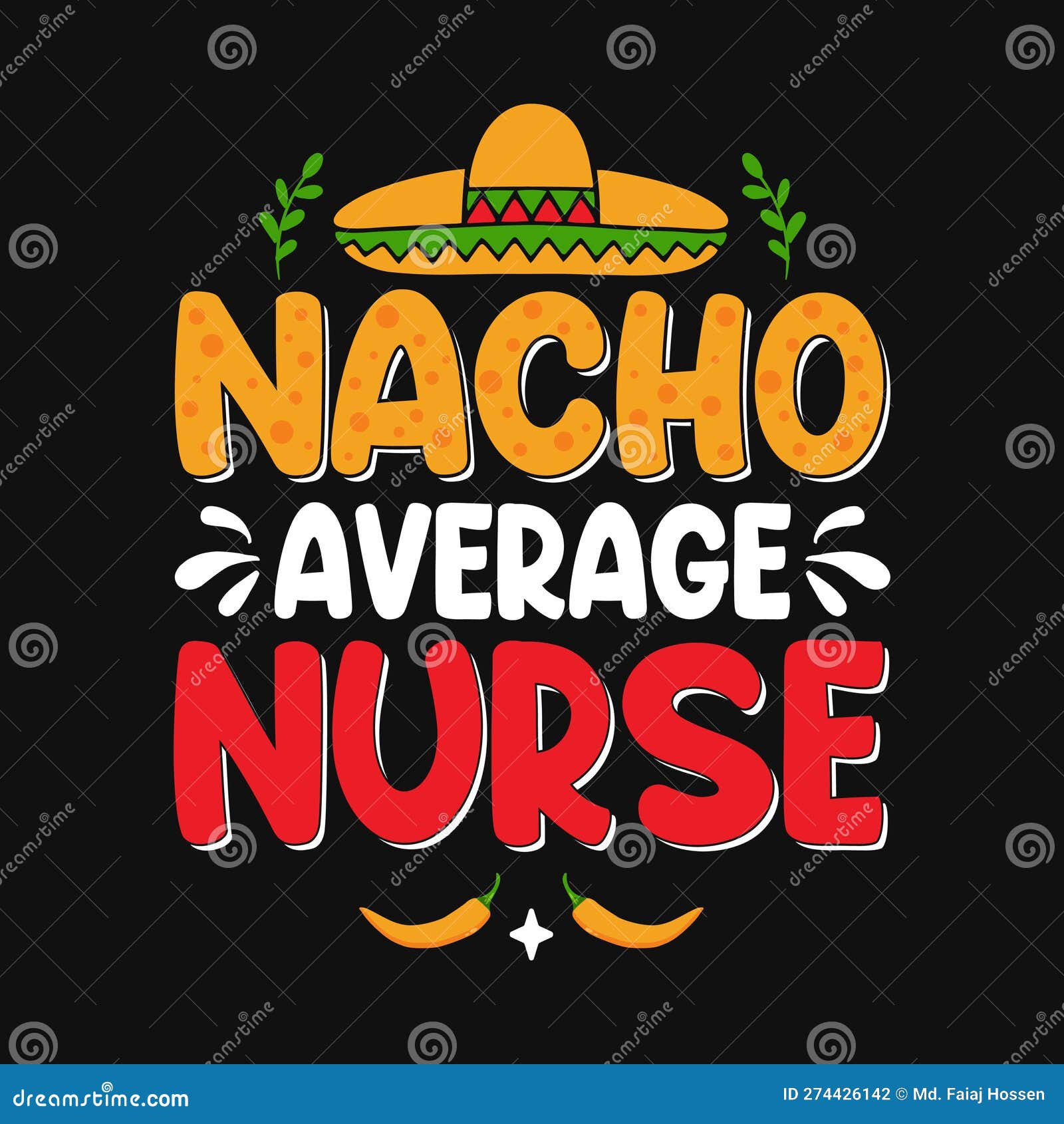 Nacho Average Teacher Cartoon Vector | CartoonDealer.com #274426139