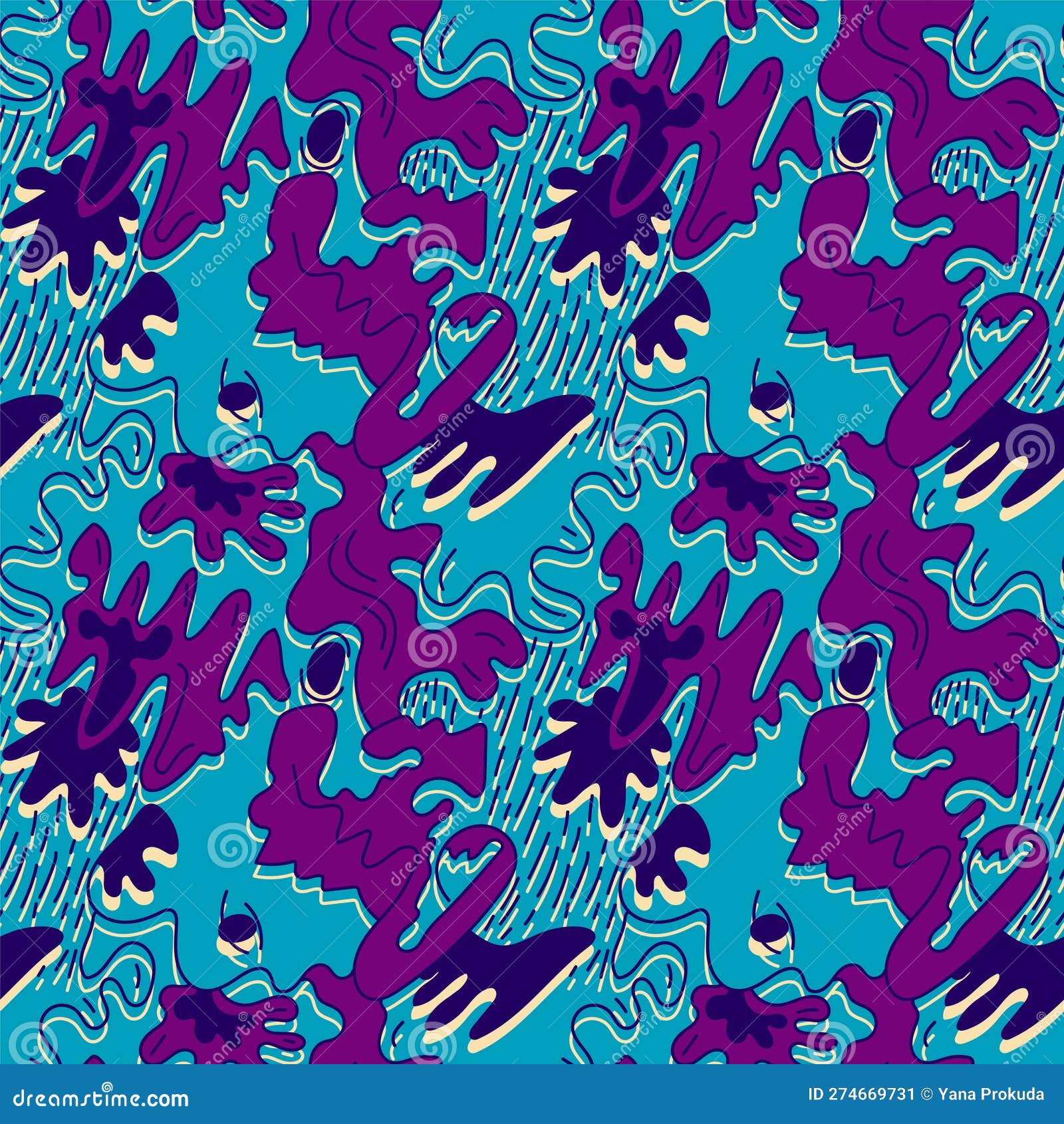 Abstract Seamless Colorful Unusual Pattern Stock Vector - Illustration ...