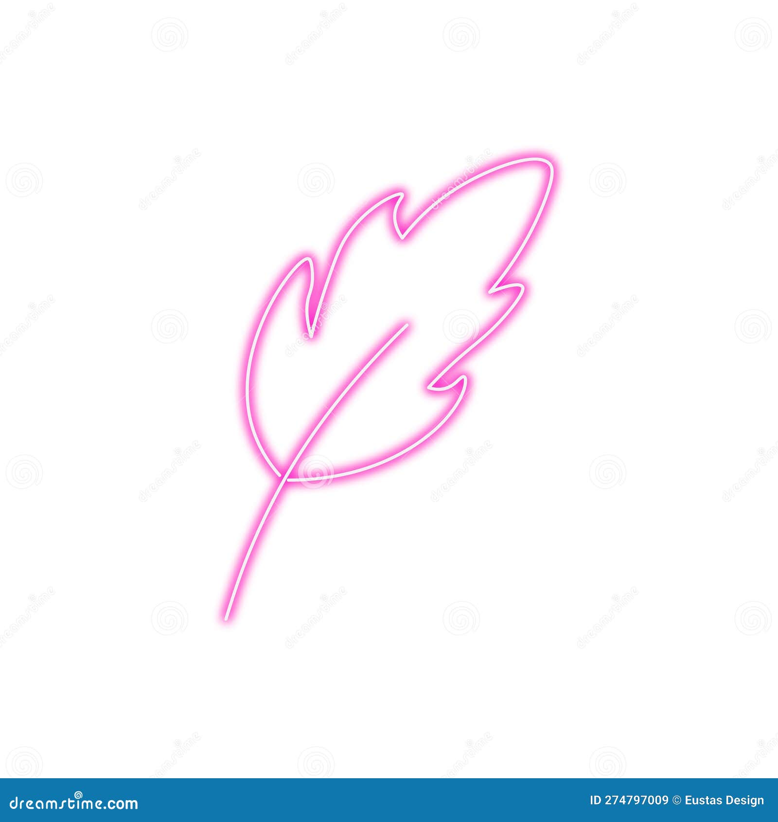 Leaf Neon Exotic stock vector. Illustration of palm - 274797009