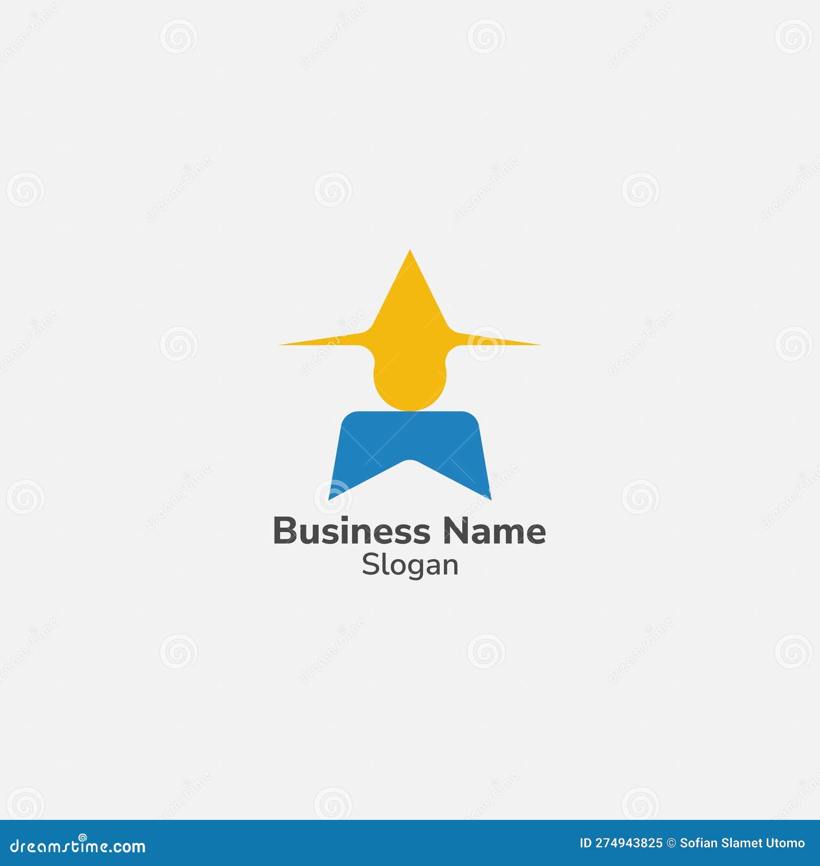 Abstract Logo with Human Head Stock Vector - Illustration of profile ...