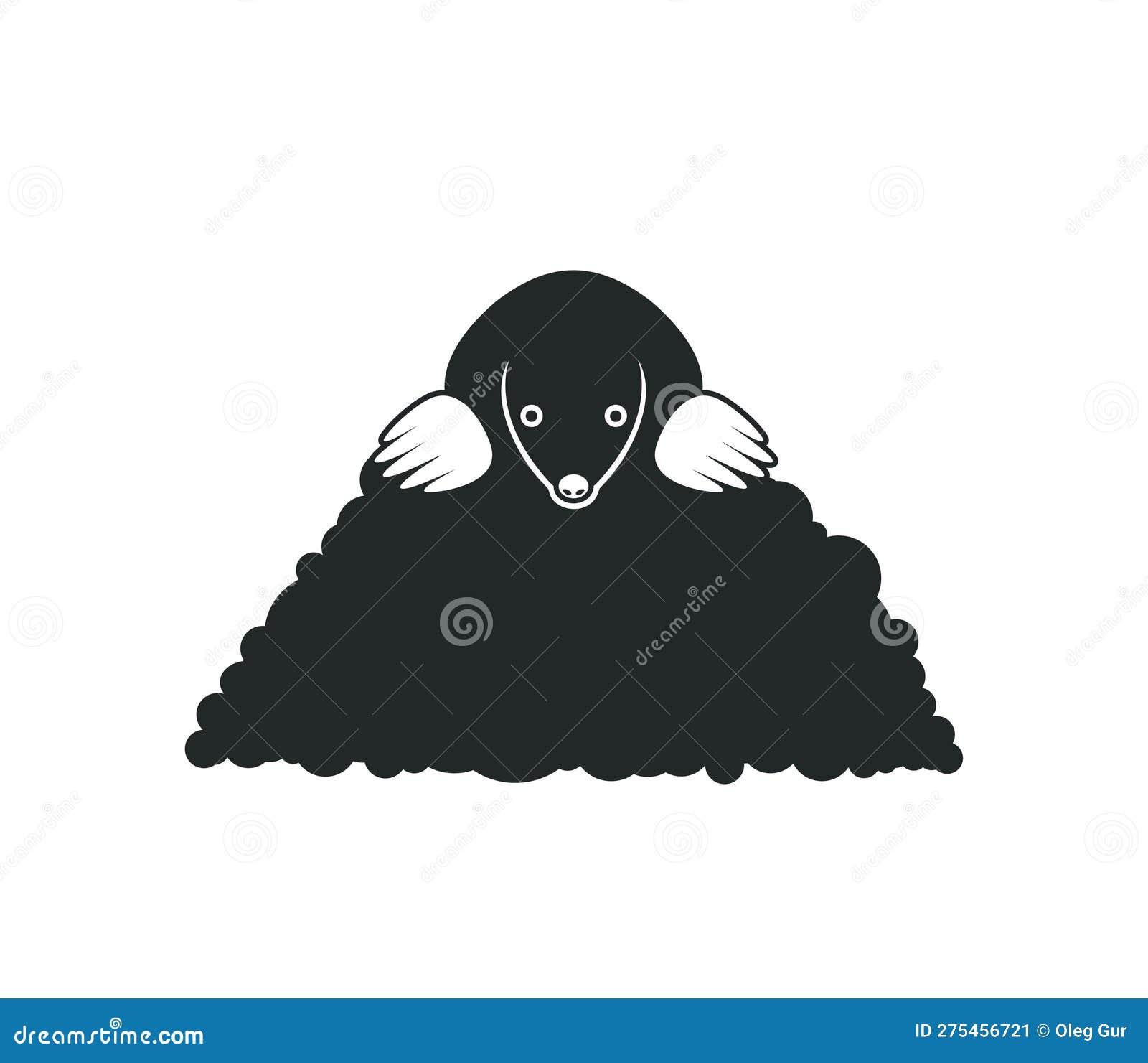 Mole Logo Vector Outline Silhouette Art Icon | CartoonDealer.com #304748124