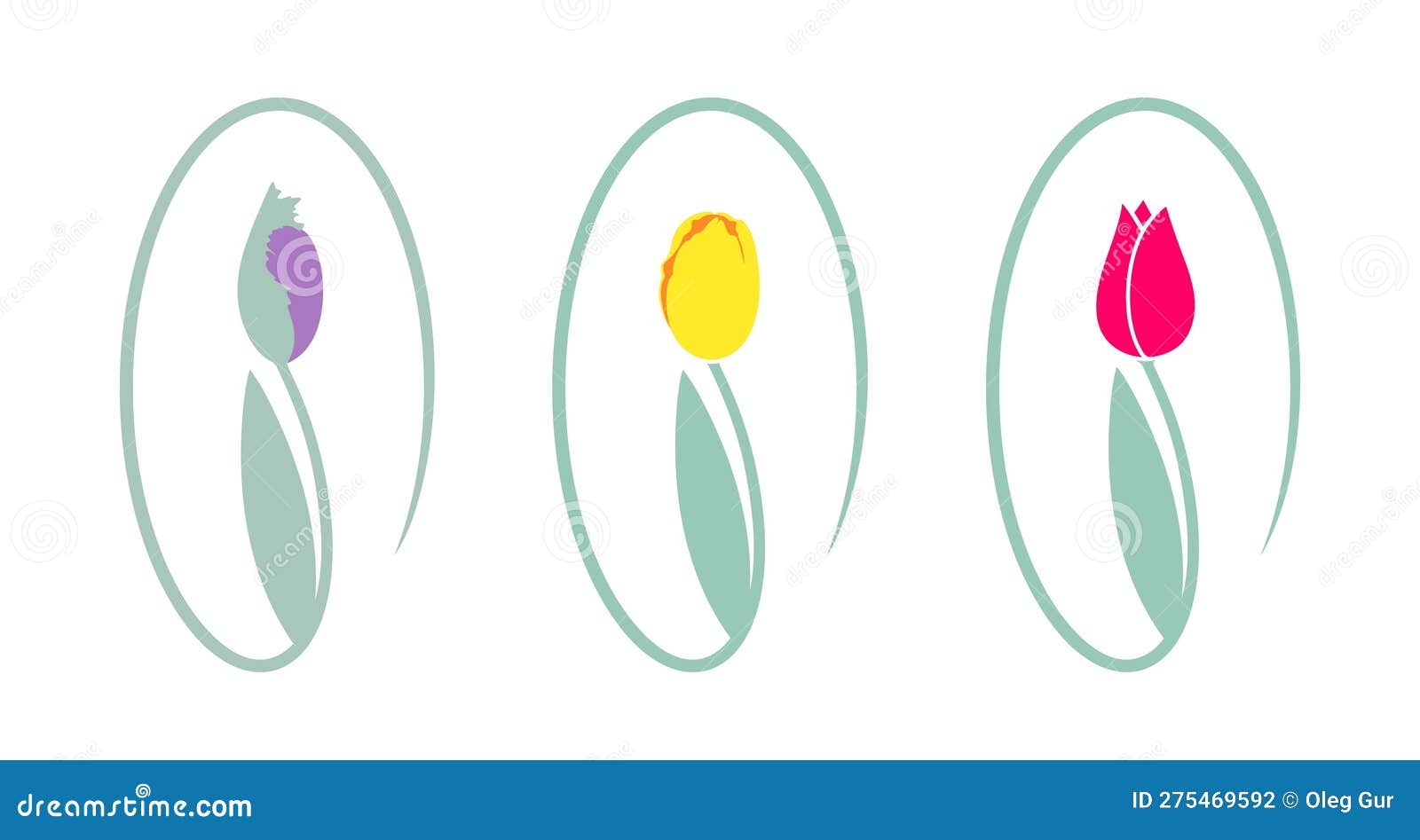 Tulip Logo. Isolated Tulip on White Background Stock Vector ...