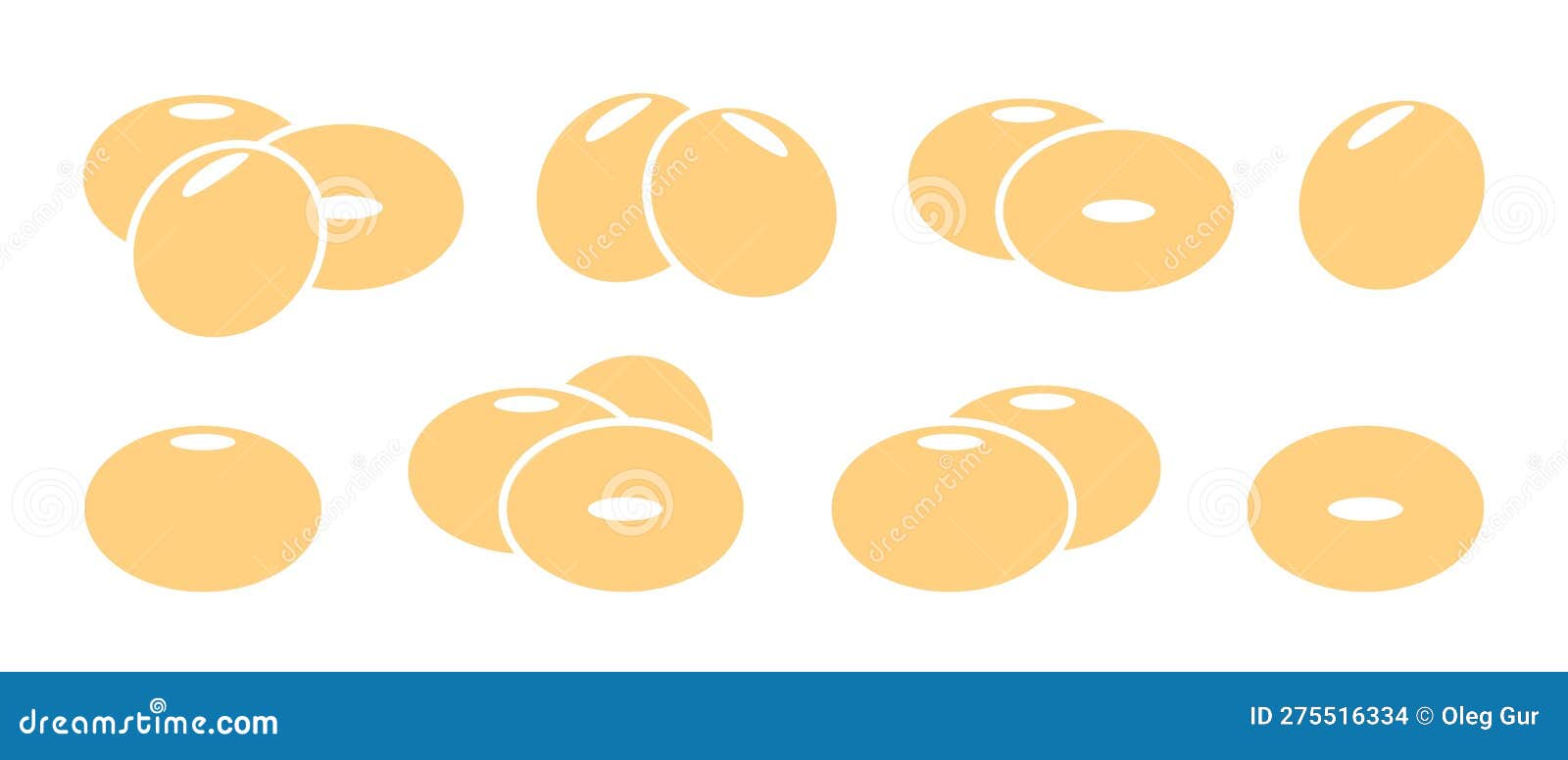 A Soybean Soy Bean Food Allergen Icon Concept Vector Illustration ...