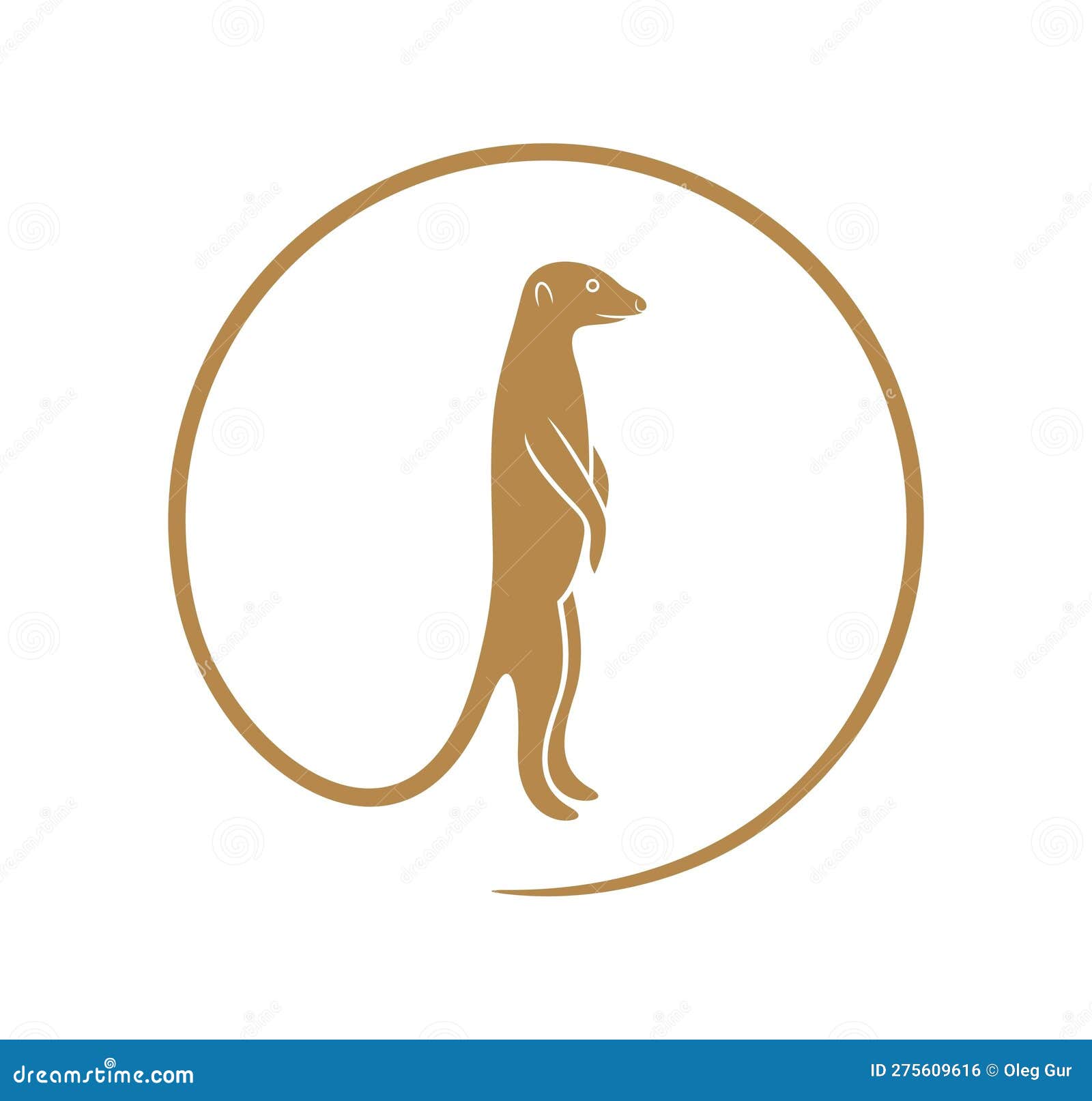 Meerkat Logo. Isolated Meerkat on White Background Stock Vector ...
