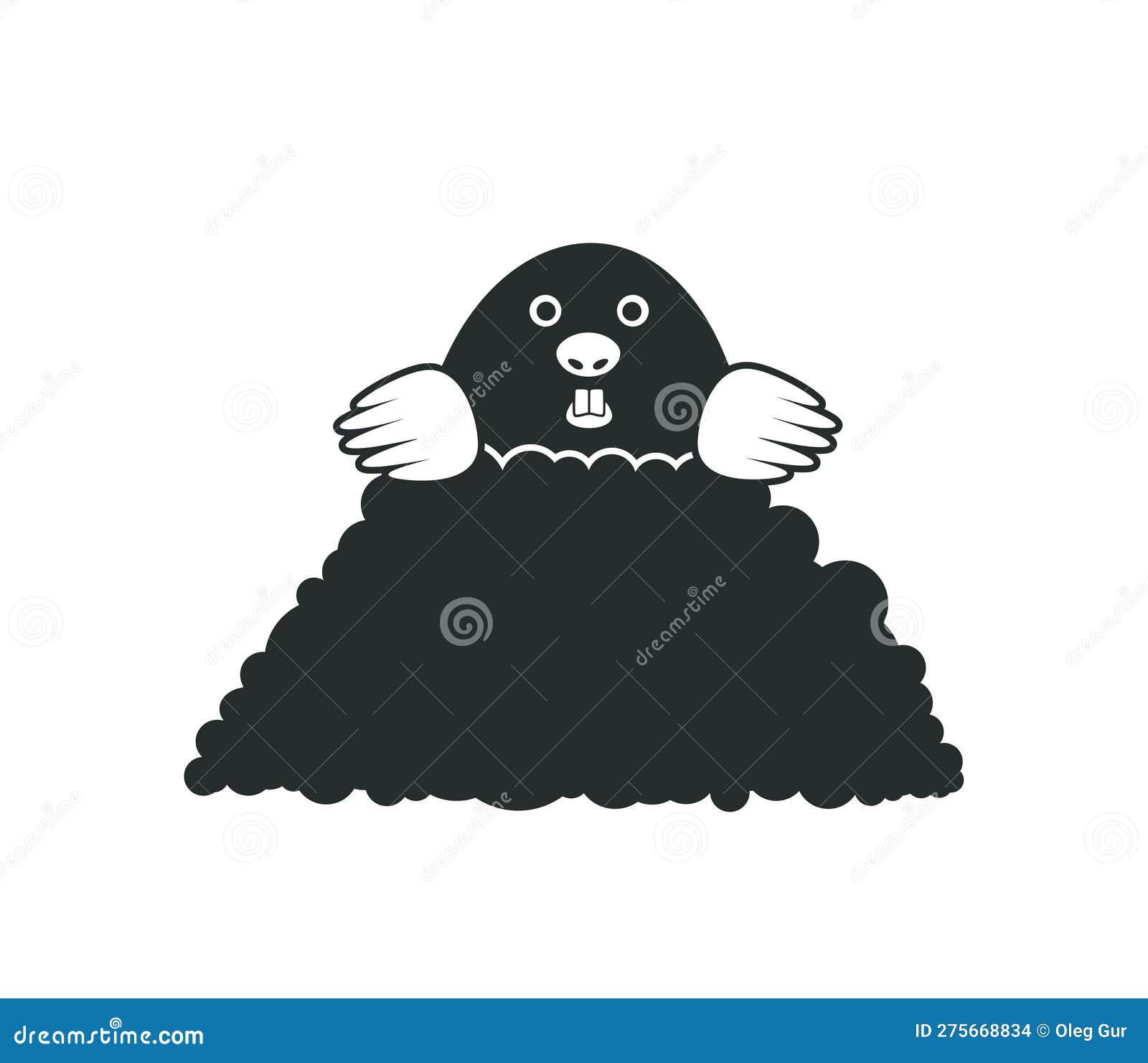Mole Logo Vector Outline Silhouette Art Icon | CartoonDealer.com #304748124