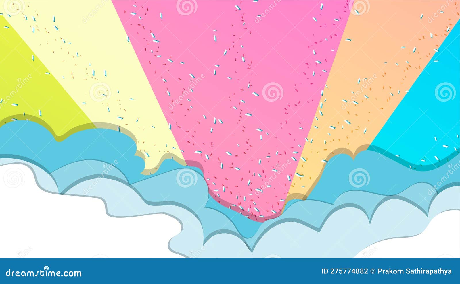 Abstract Vivid Bright Rainbow Ray Vector Wallpaper Stock Vector ...