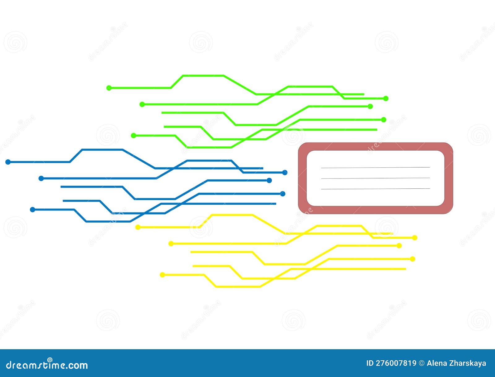 Notepad with Colorful Elements, Pencil, Notepad Illustration Set. Stock ...