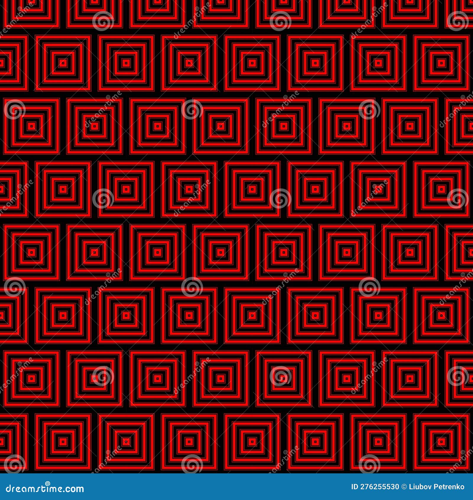 Seamless Abstract Geometric Pattern in Black and Red Colors Stock ...