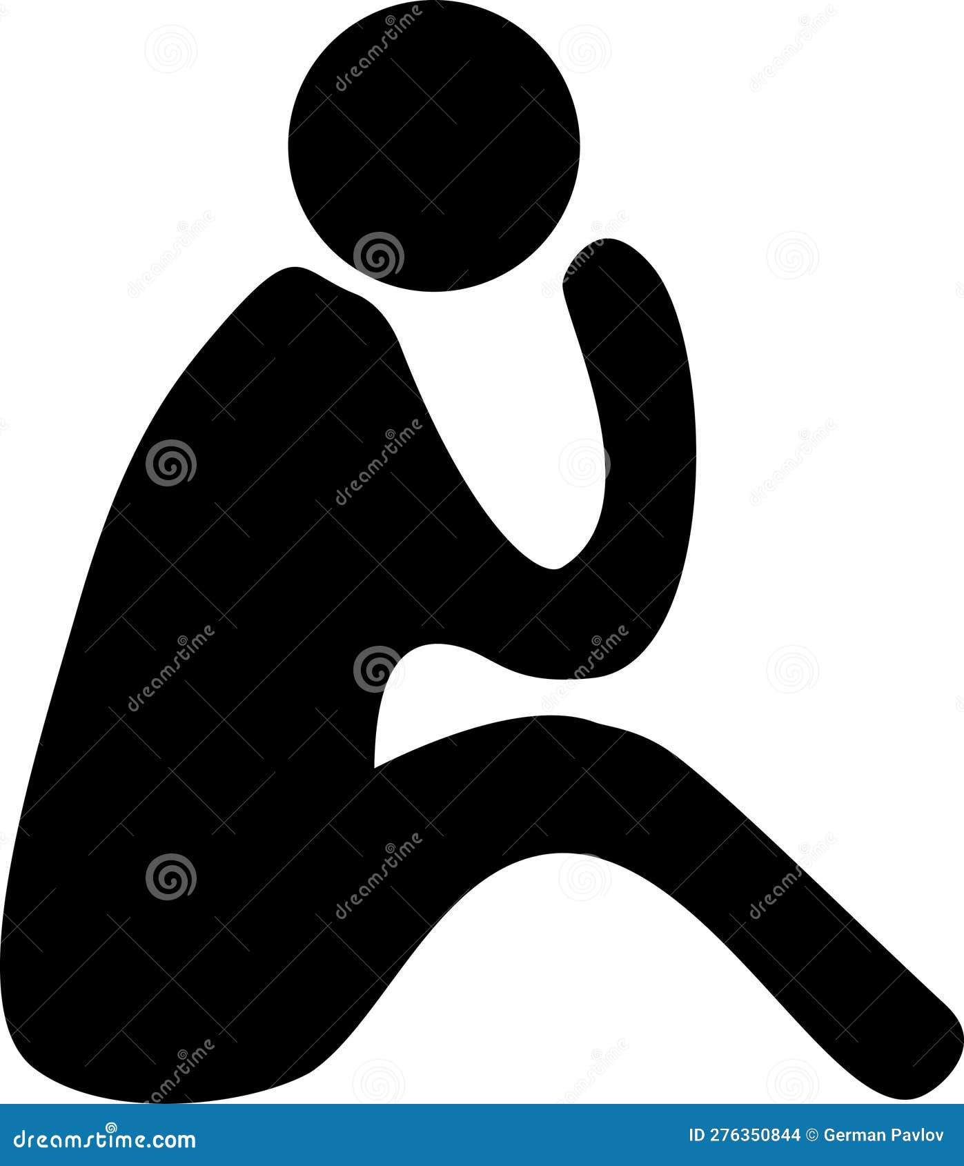 Loneliness Icon Concept. Loneliness Flat Vector Symbol, Illustration ...