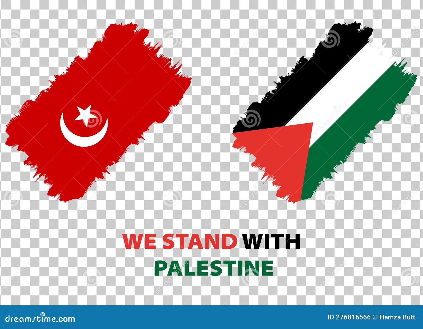 Turkey and Palestine Flag in PNG Format we Stand with Palestine Stock ...