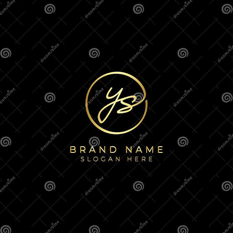 Y, S, YS Initial Letter Handwritten and Signature Vector Logo. Business ...