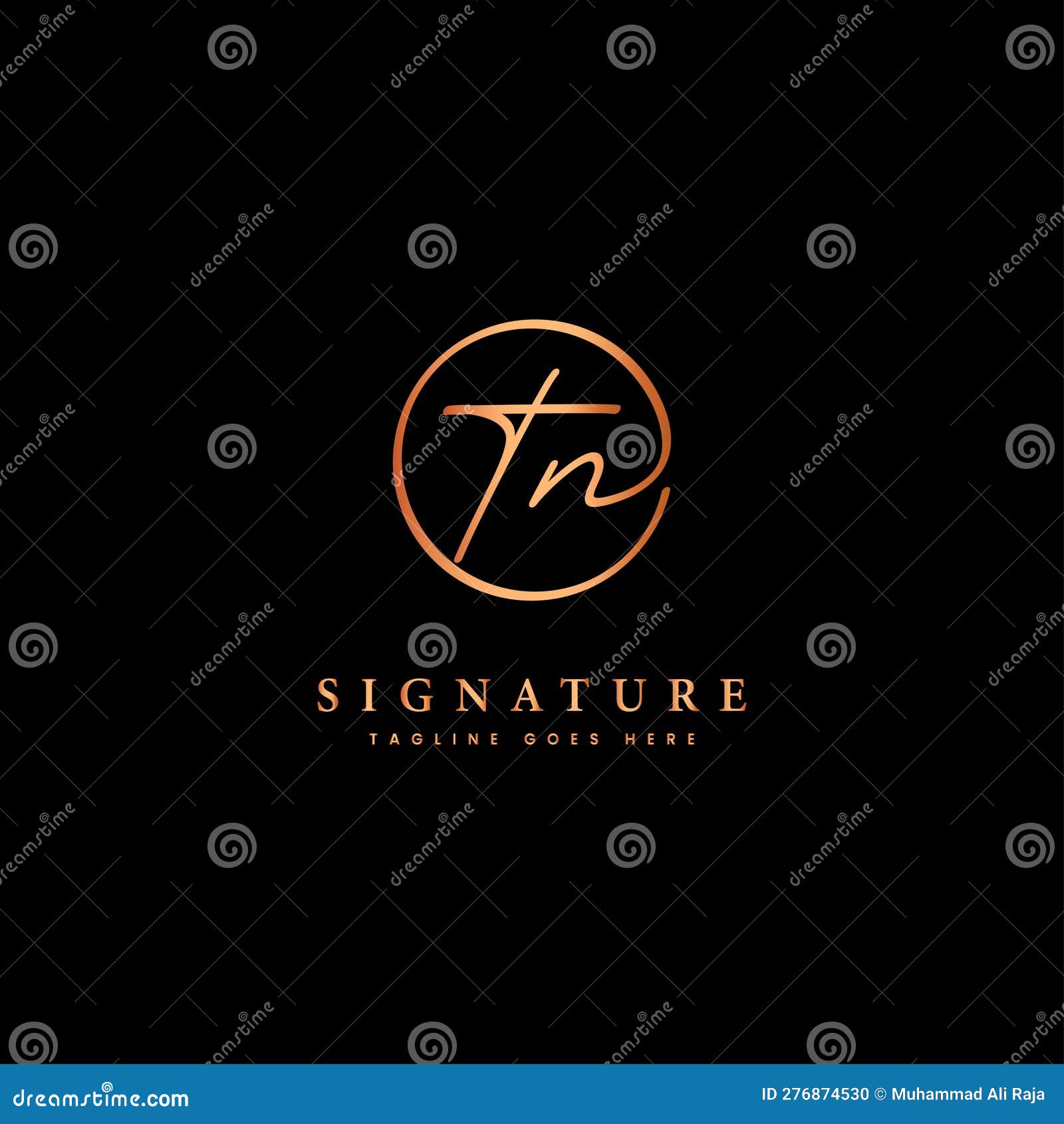 T, N, TN Initial Letter Handwritten and Signature Vector Logo. Business ...